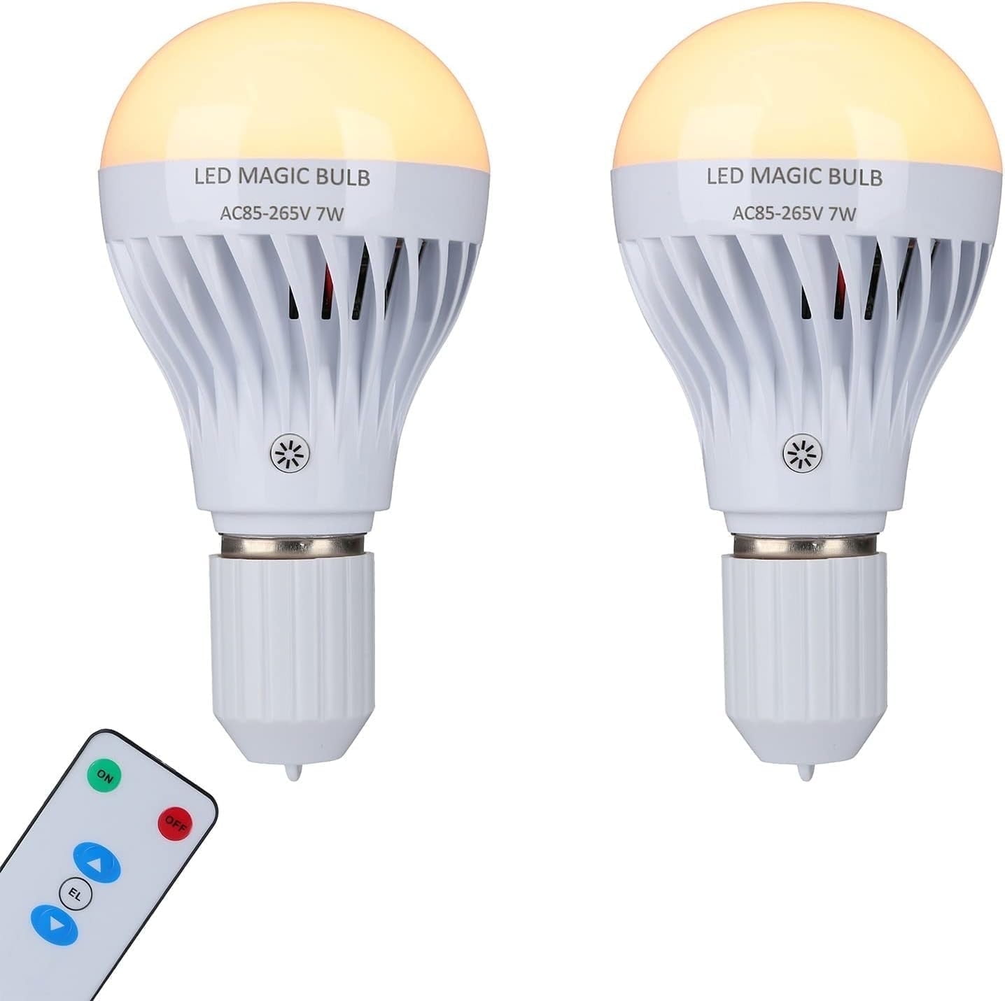 BSOD Rechargeable Light Bulbs, LED Magic Bulb with Remote Controller ...