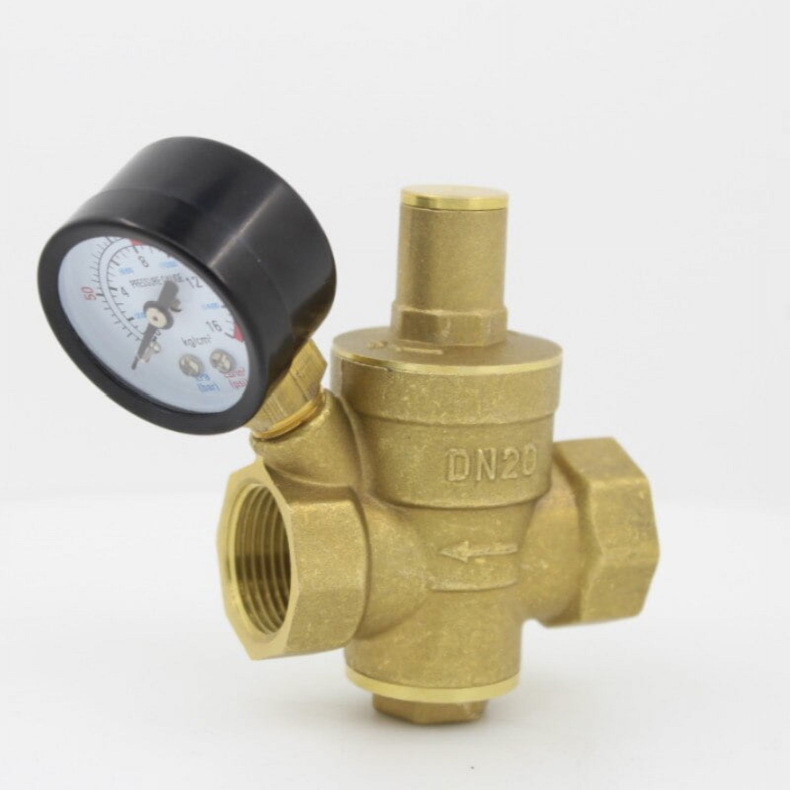 BSP DN20 Brass Water Pressure Reducing Valve Adjustable Valves With ...