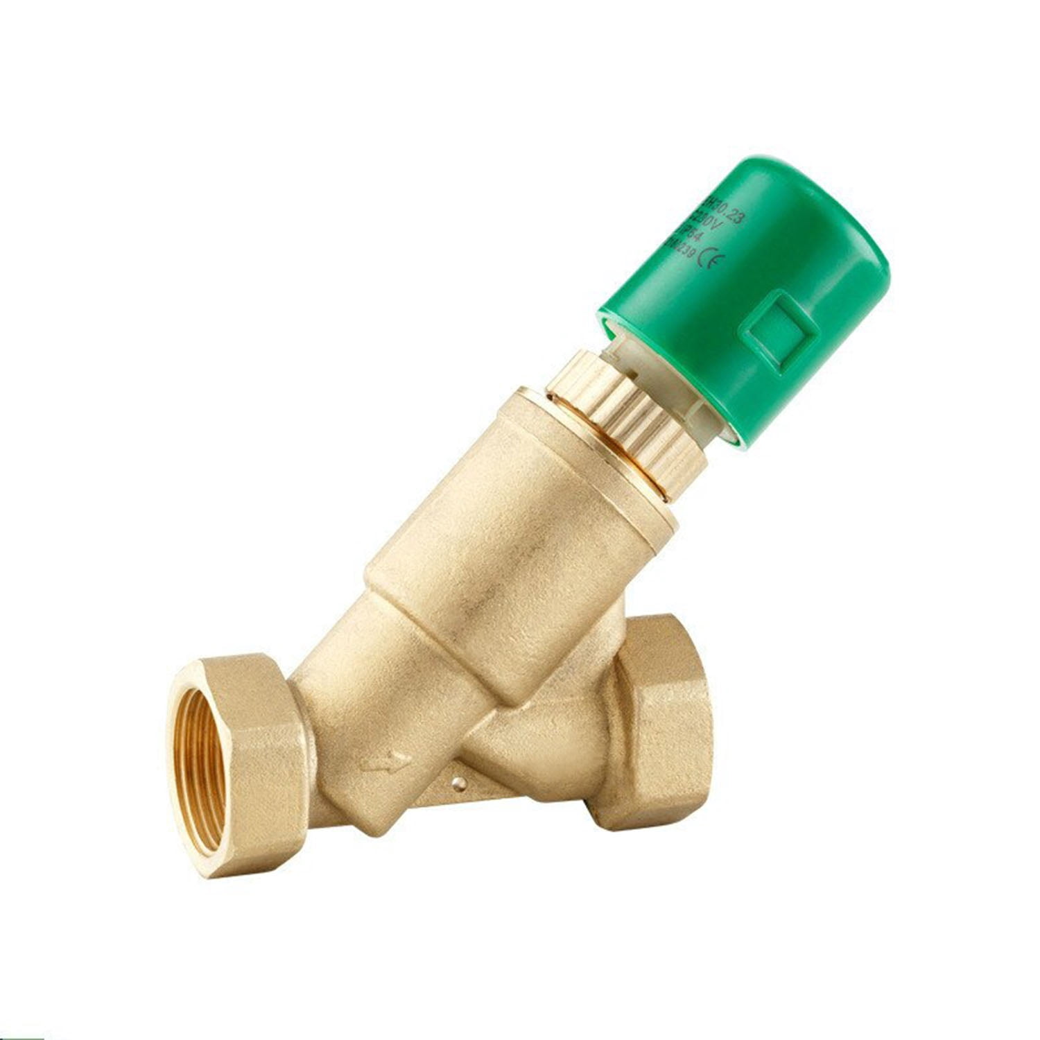 BSP DN25 brass Balance valve Two way valve Electric control valve ...