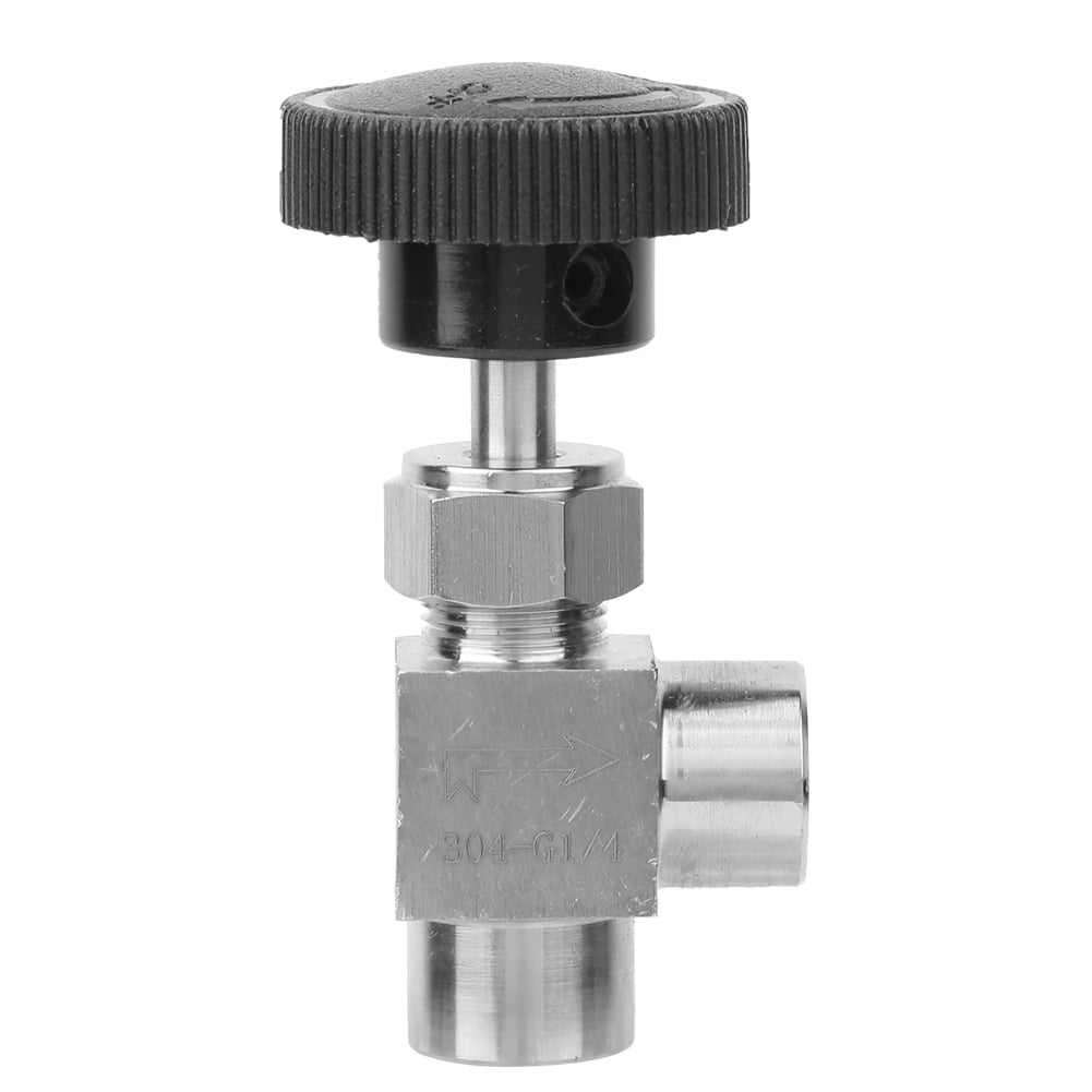 BSPP Female Thread Needle Valve 304 Stainless Steel Angle Type Stop ...