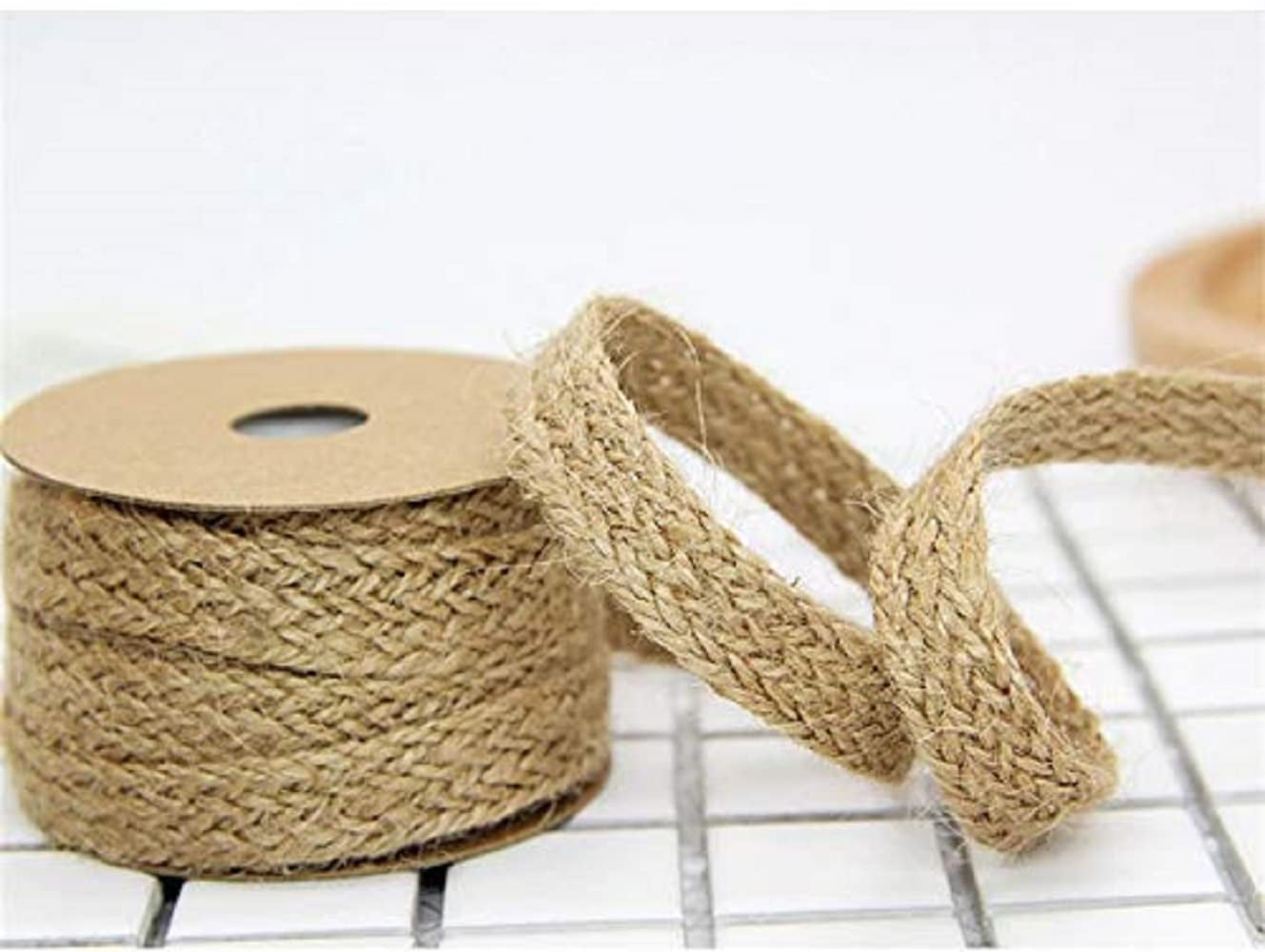 BSPS Natural 20 Meters 13mm Jute Twine Rope Linen Twine Rustic String ...