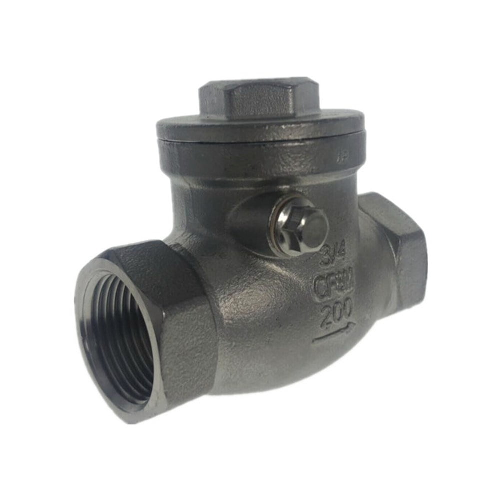 BSPT 1-1/2" DN40 PN16 CF8M Threaded Swing Check Valve 200PSI Stainless ...