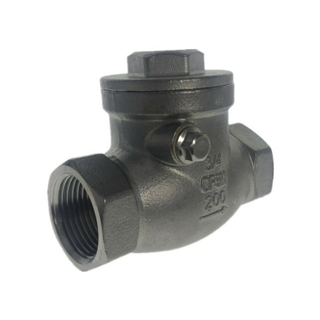 BSPT 1-1/2" DN40 PN16 CF8M Threaded Swing Check Valve 200PSI Stainless ...