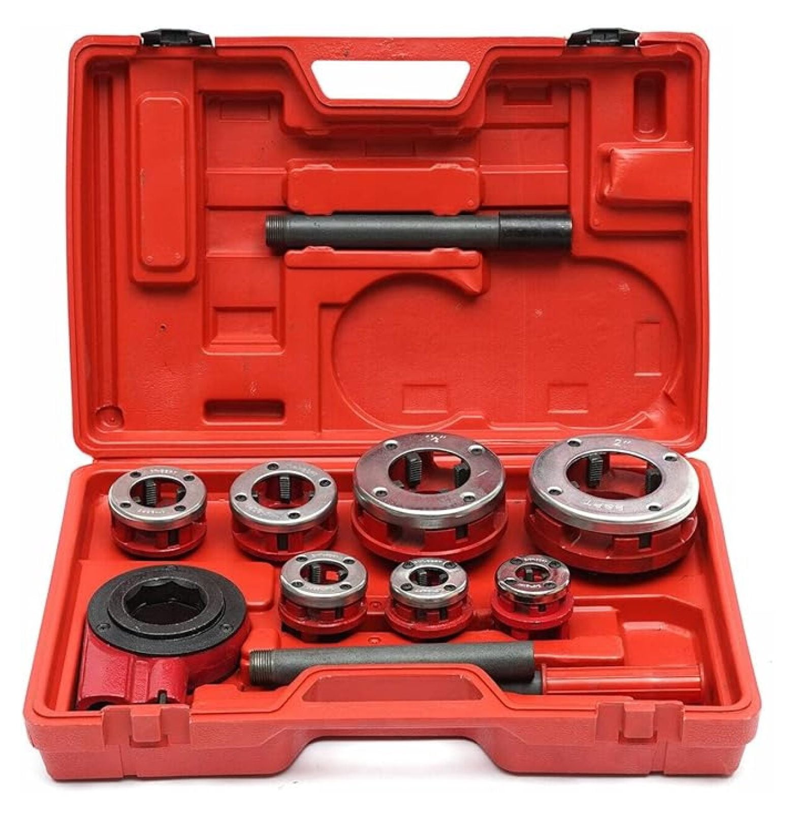 BSPT Ratchet Pipe Threader Kit - 7 Piece Ratcheting Tool Set 3/8-2 Inch ...