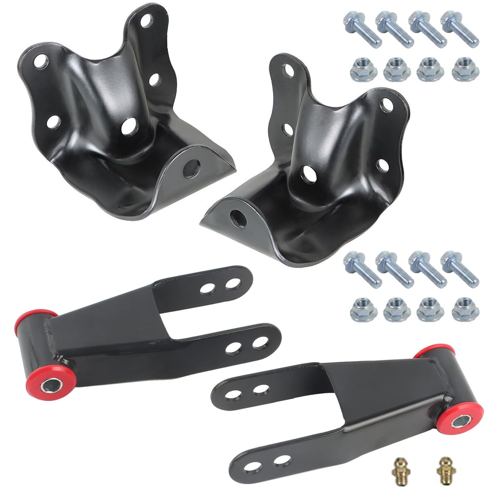 BST BSSP 1" or 2" Rear Lift Shackles and Factory Rear Leaf Spring ...