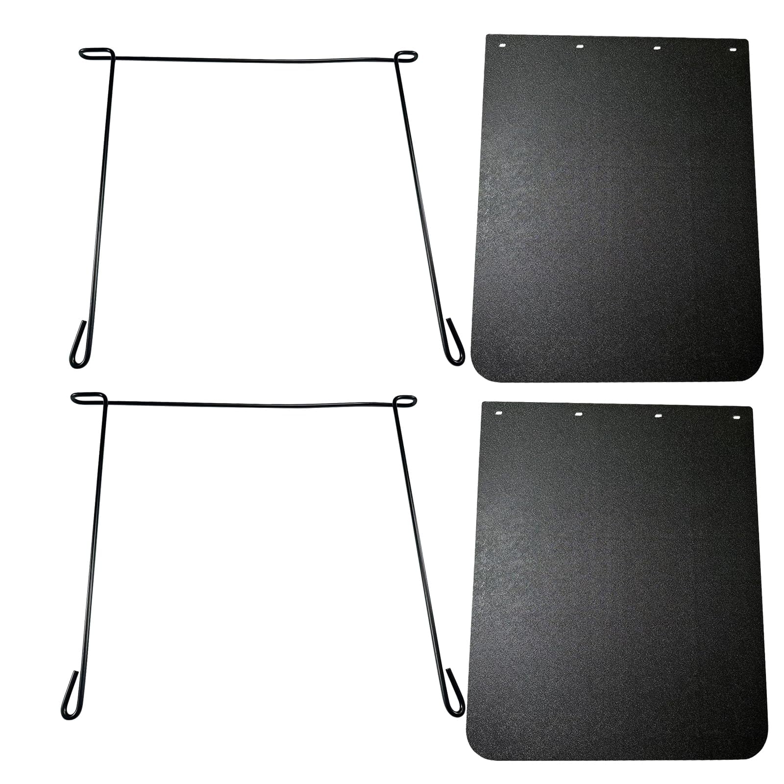 BST BSSP 24 in * 21 in Anti-Sail Mud Flap Bracket kit & Pair Mud Flaps ...