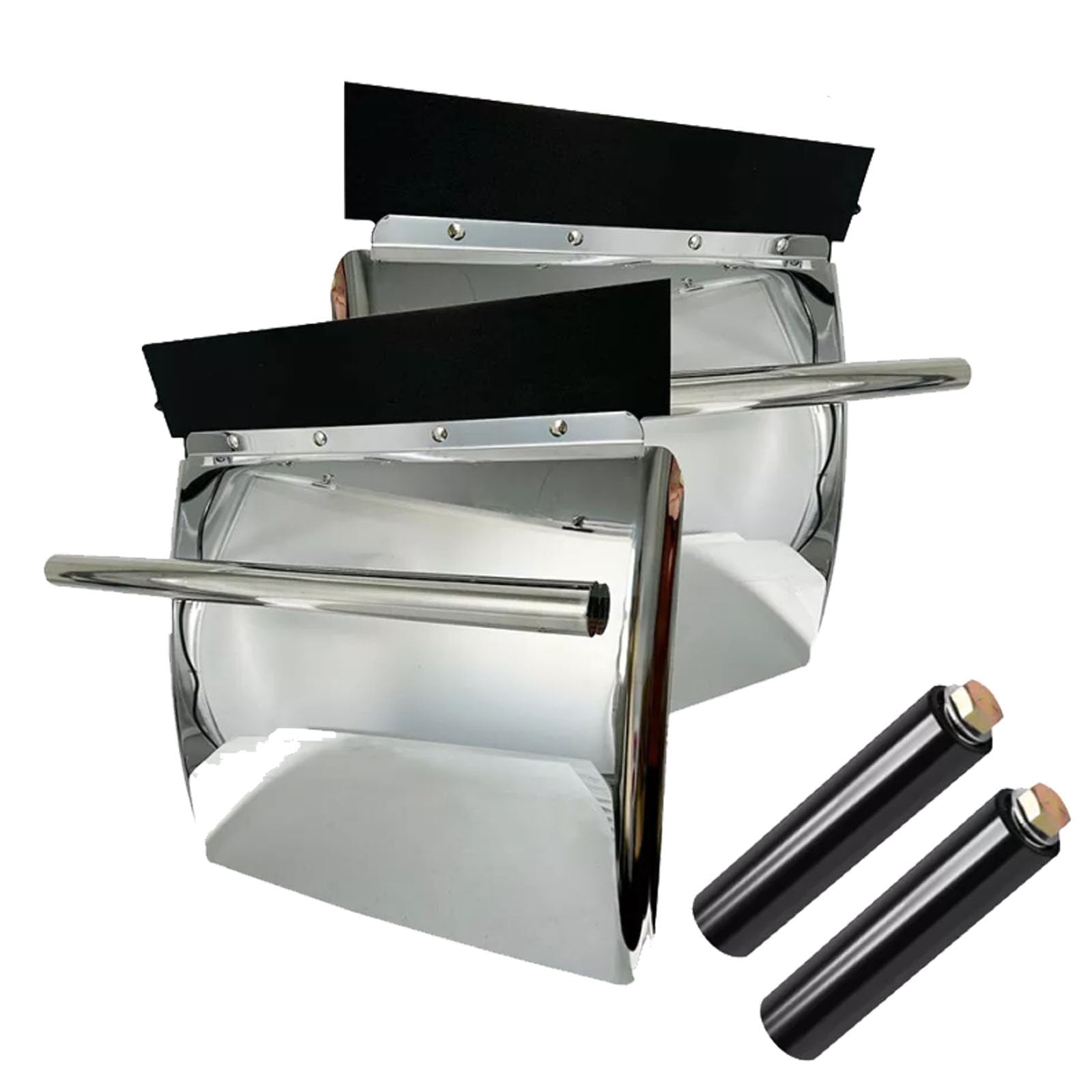BST BSSP 24"x24" Stainless Steel Quarter Fender & Quarter Fender Mount ...