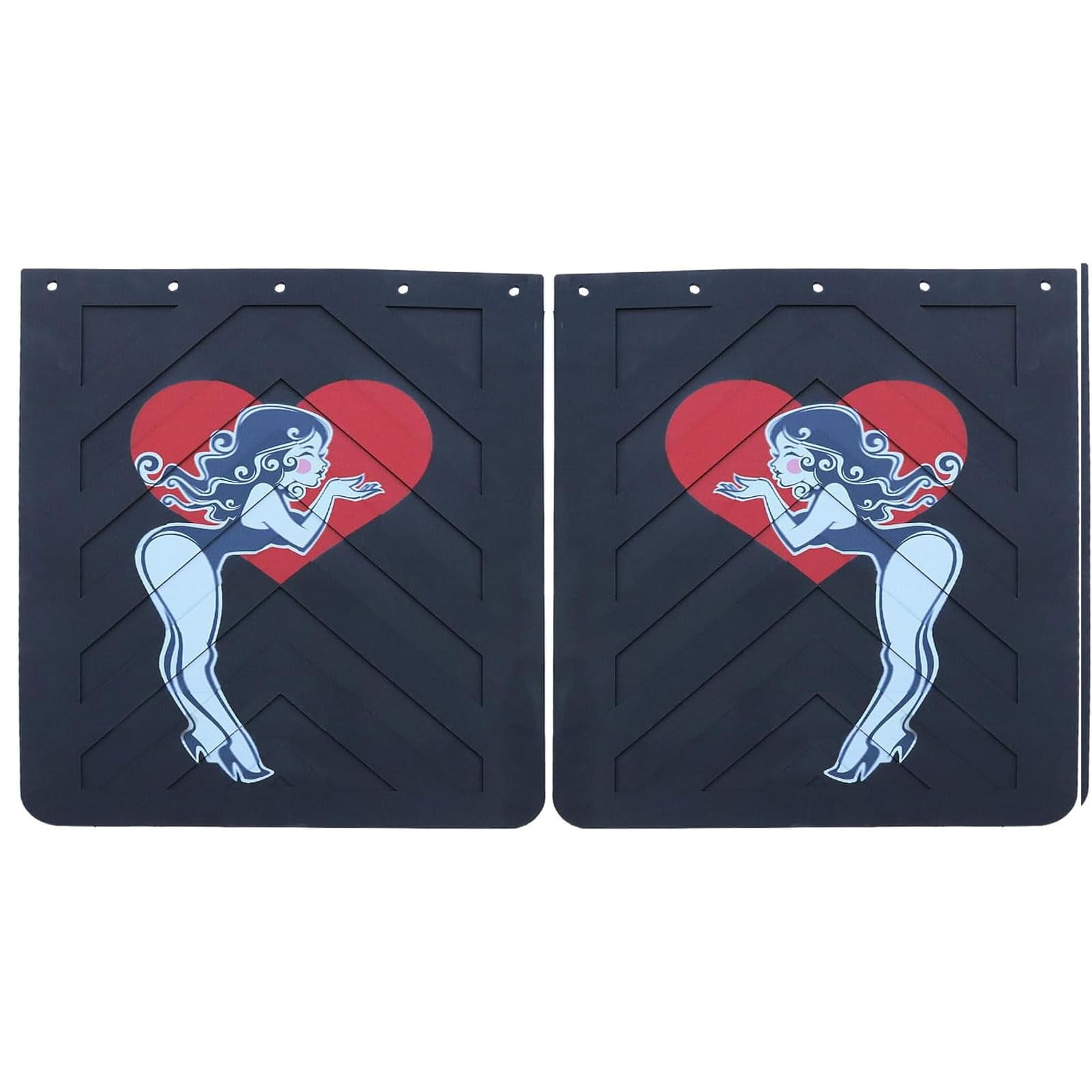 BST BSSP 2PCS Hitch Mounted Mud Flaps for Semi-Truck Trailer Pickup ...