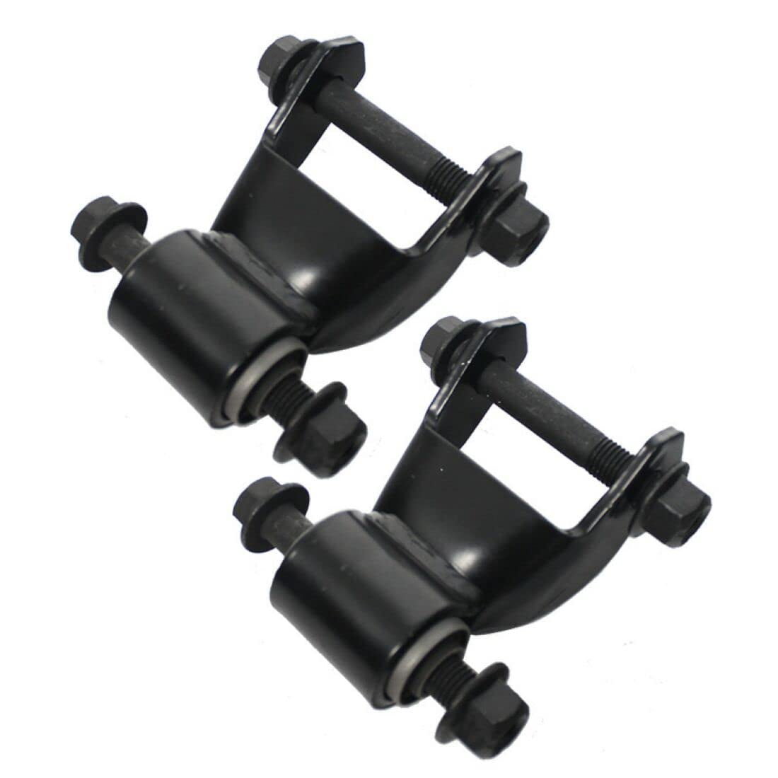 BST BSSP 2PCS Leaf Spring Shackles and Hangers Rear Bracket Mount Kits ...