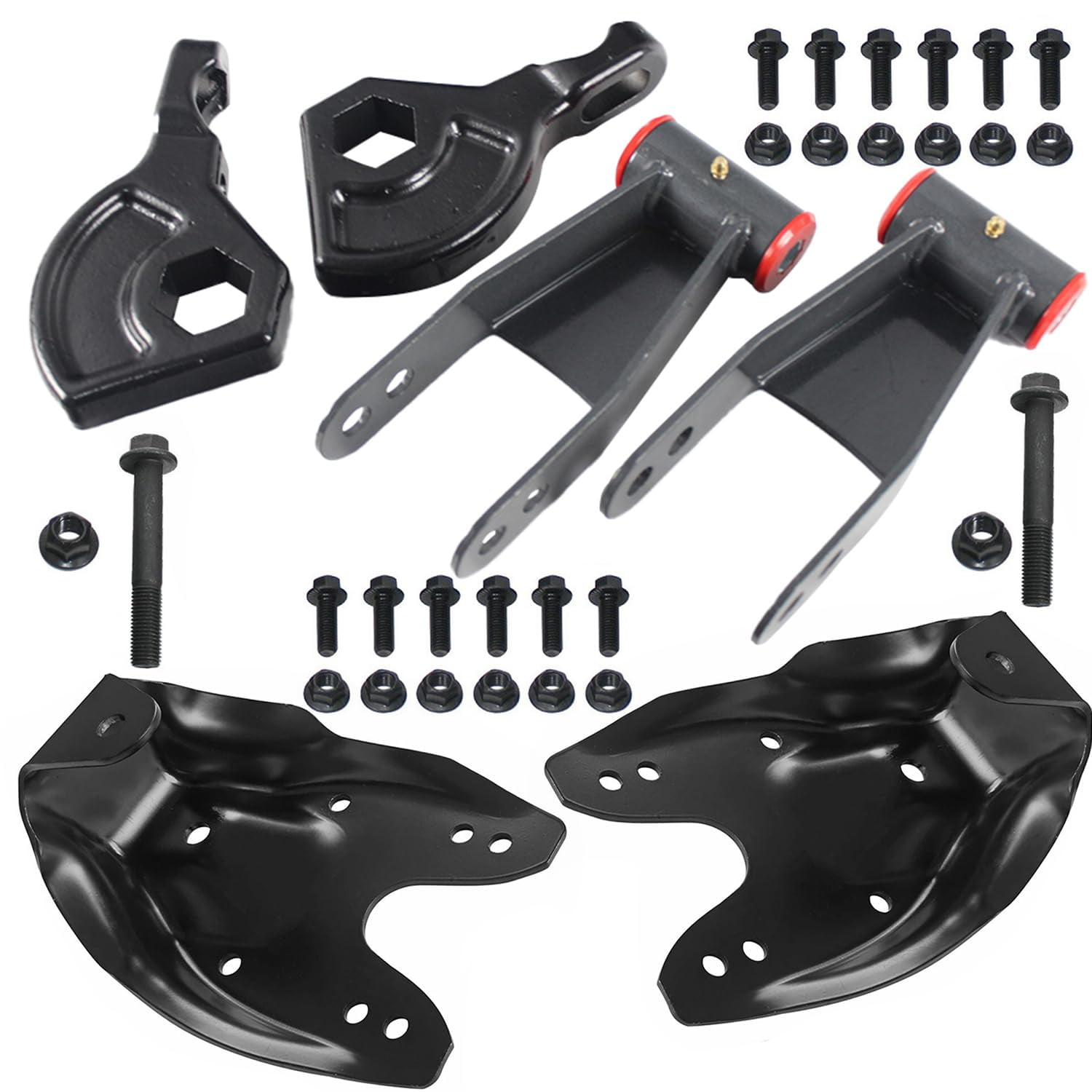 BST BSSP 3"/2" Rear Full Leveling Lift Kit With Torsion Key shackles ...