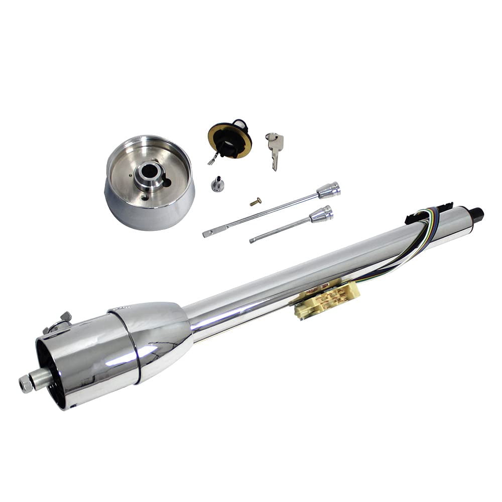 BST BSSP 30" Floor Shift Tilt Steering Column Chorme W/Ignition Keys ...