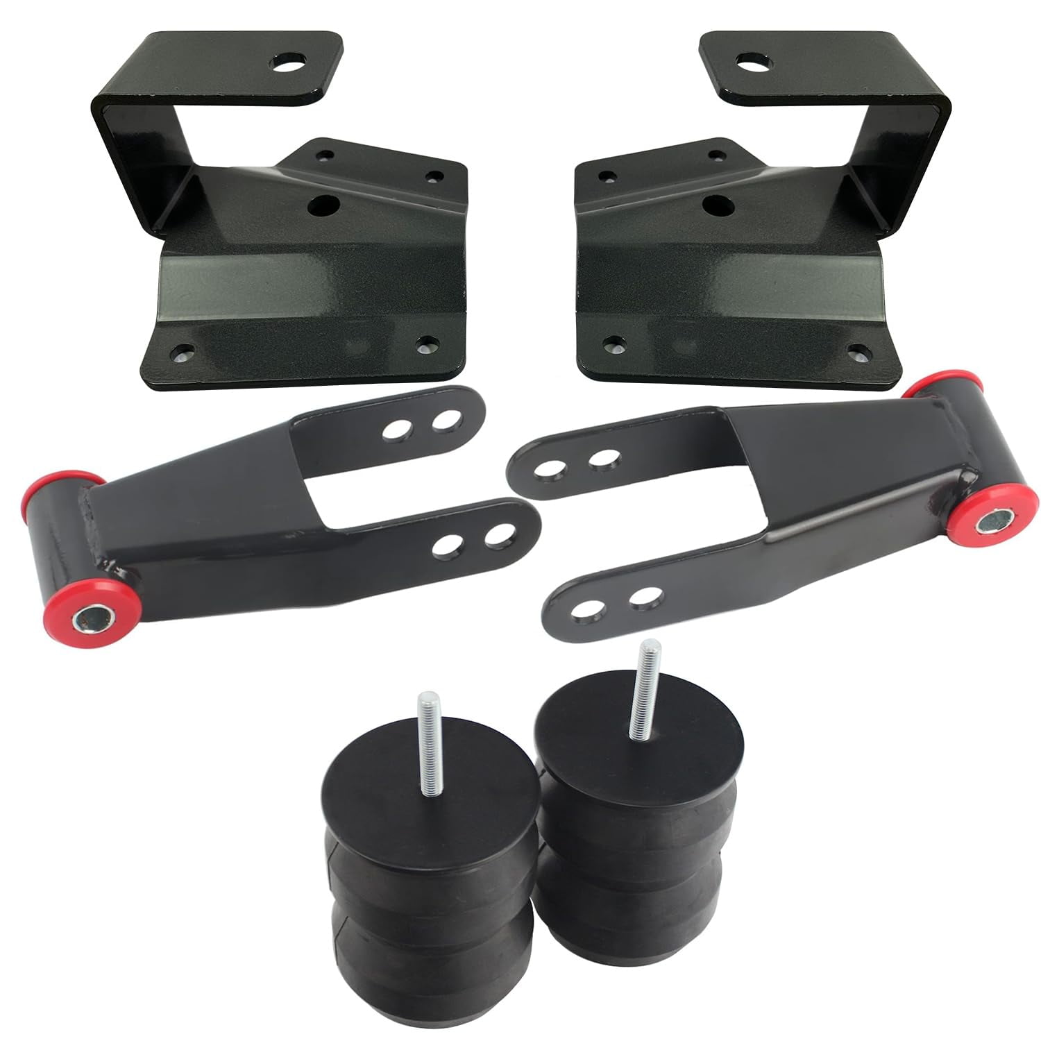 BST BSSP 4" Drop Kit Shackles and Hangers With Rear Axle Suspension ...