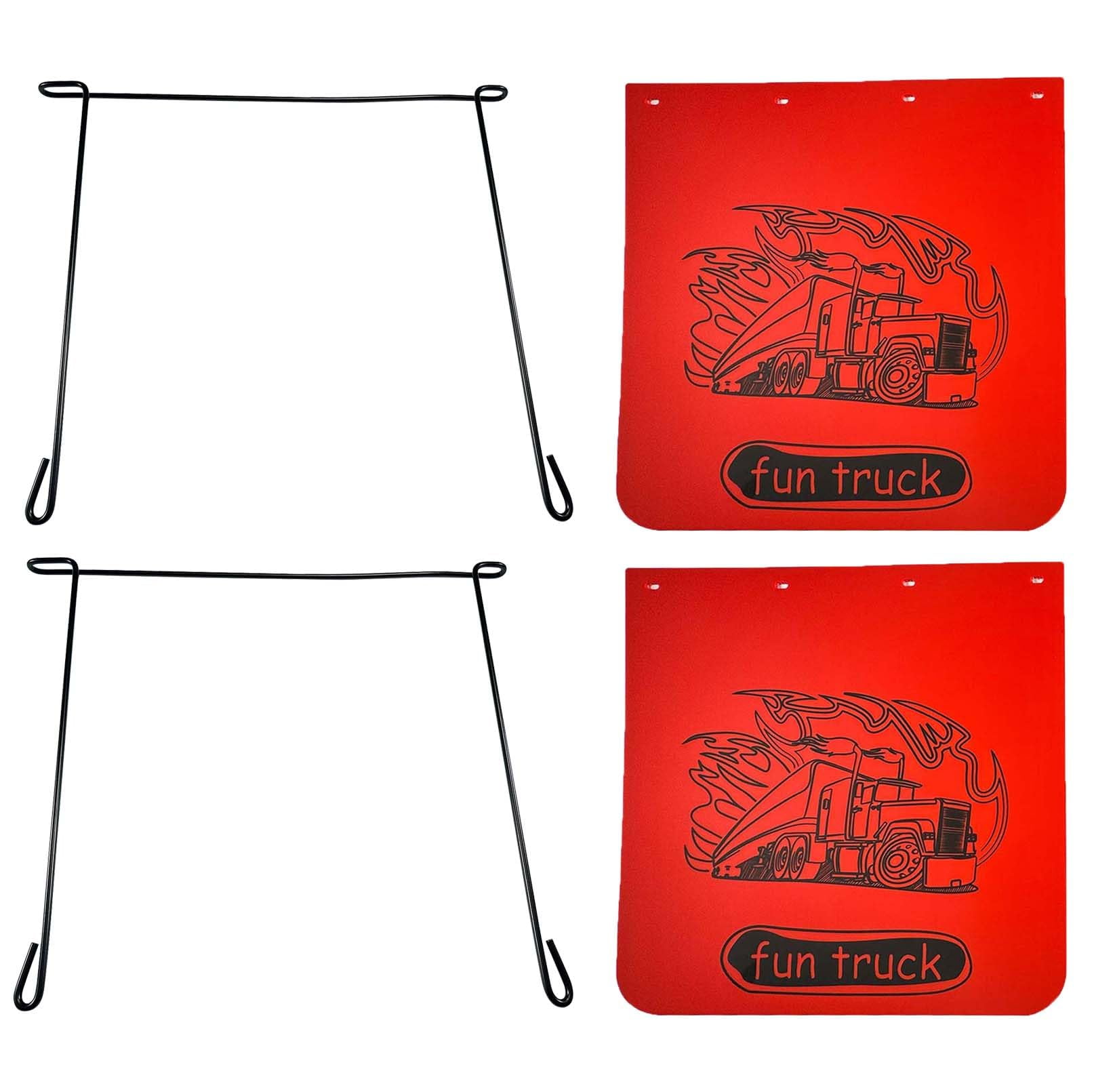 BST BSSP 4 of Set Universal 24"*21" Anti-Sail Mud Flap Bracket kit & 24 ...