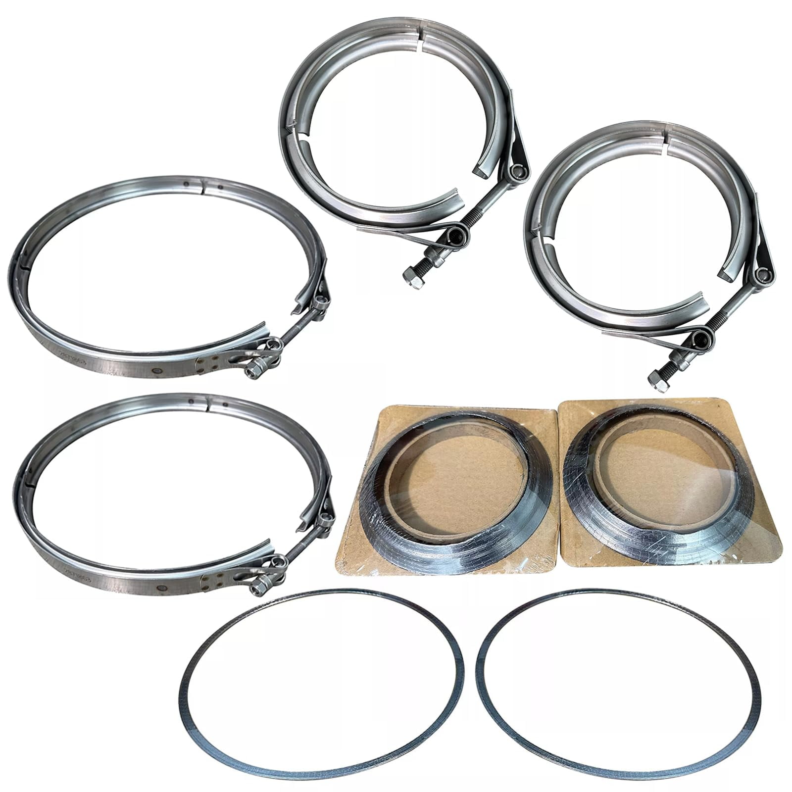 BST BSSP DPF DOC Exhaust Filter Clamp & Gasket Kit Compatible with ...