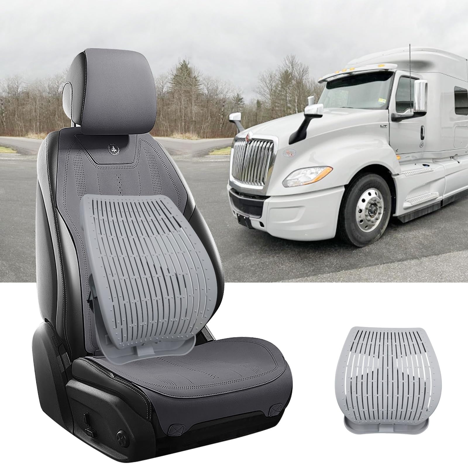 BST BSSP Elestic Memory Truck Seat Cushion for Truck Drivers,Semi Truck ...