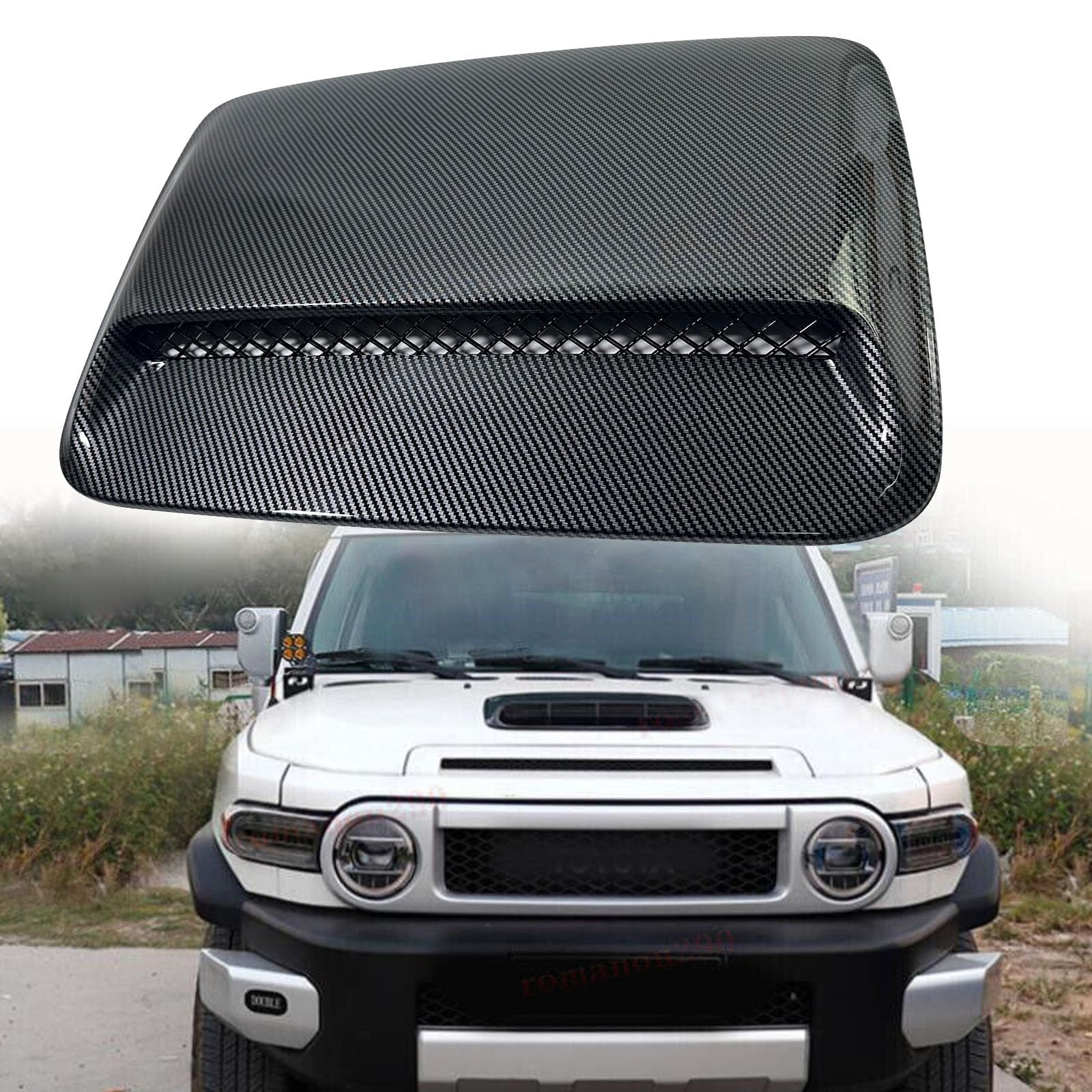 BST BSSP Engine Hood Scoop Vent Cover, Hood Air Flow Intake Cover ...