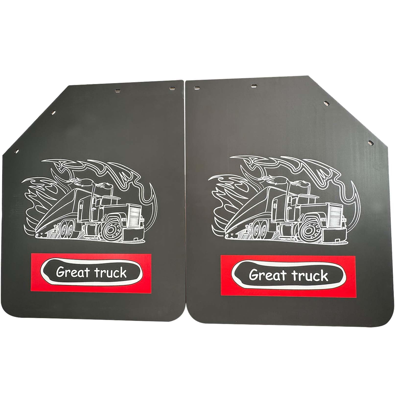 BST BSSP Mud Flaps for Semi Trucks Tractor Trailer Great-Truck Pattern ...