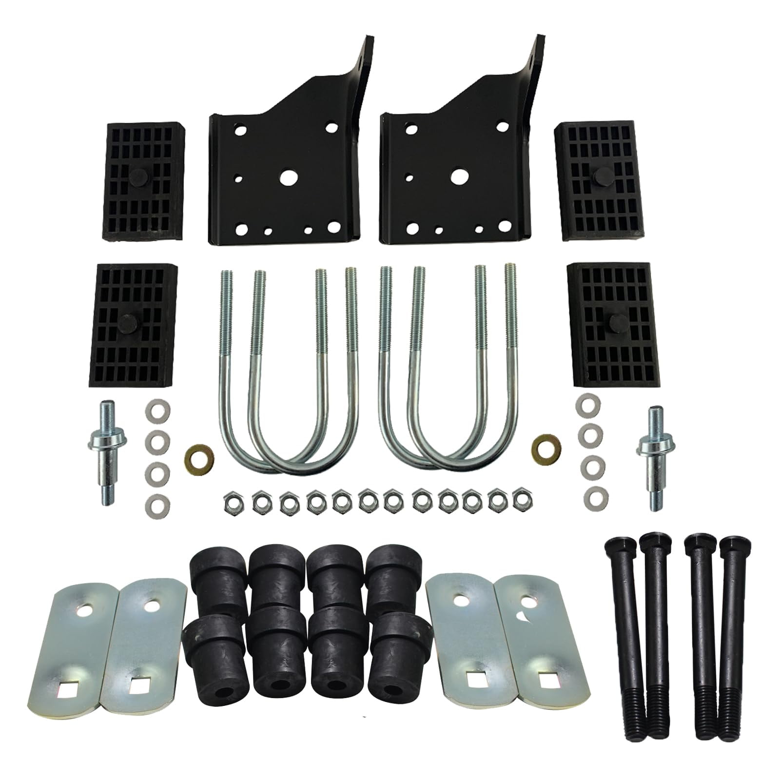 BST BSSP Multi Leaf Spring w/U-Bolts Shock Plate Bracket Install Kit ...
