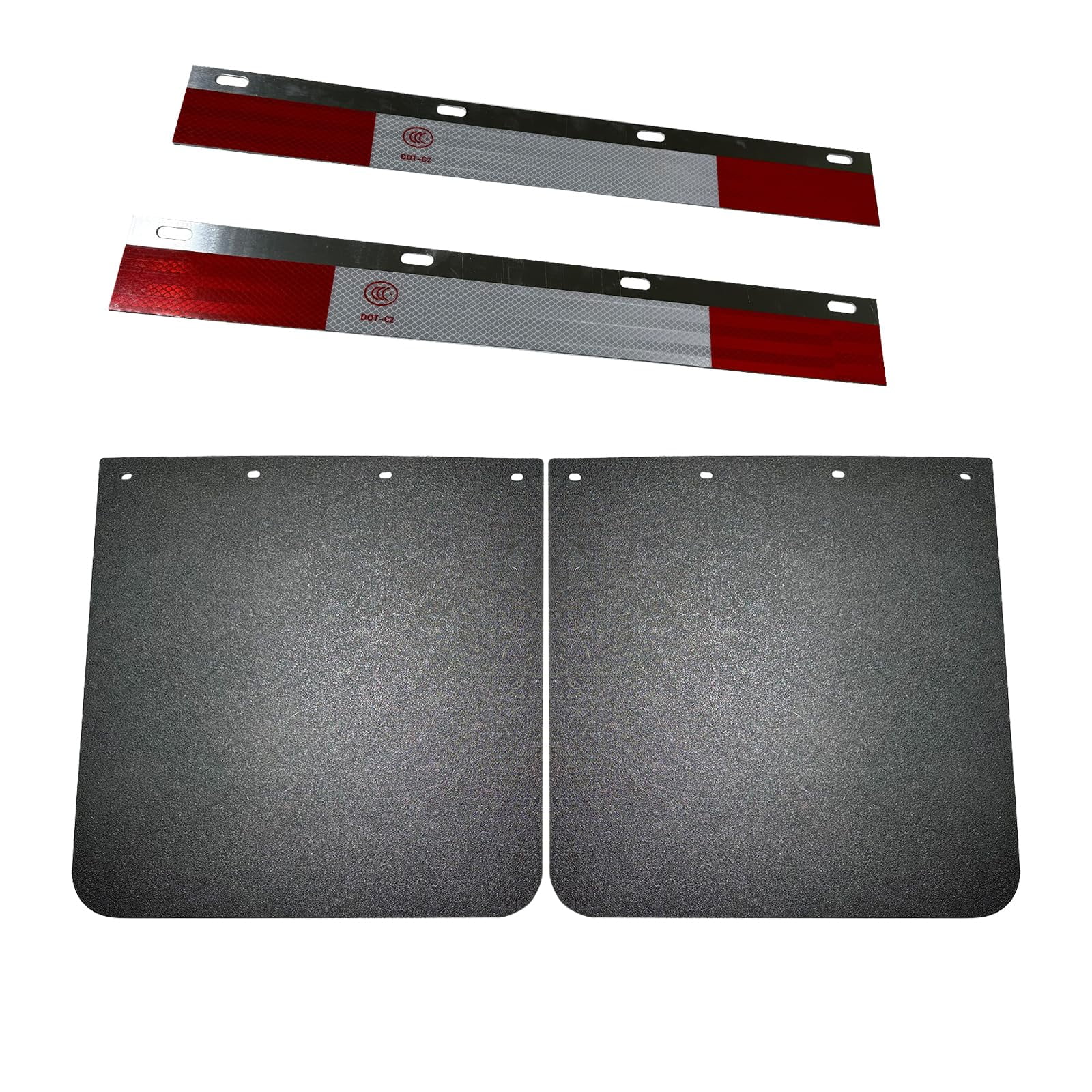 BST BSSP Pair Black Polymer 24"*24"Mud Flaps with 24"*3" Mudflap ...