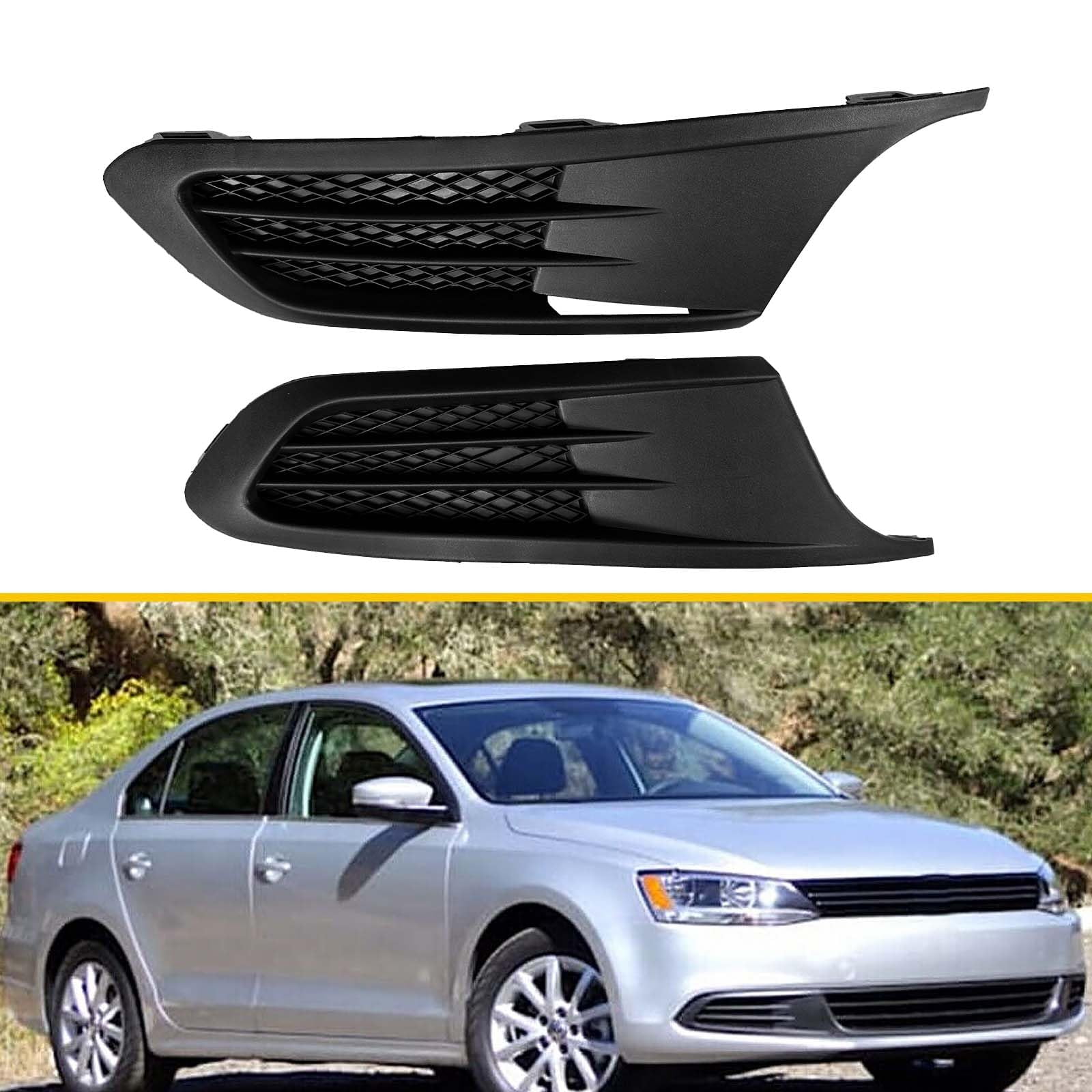 BST BSSP Pair Front Bumper Insert Fog Light Cover for 2011 2012 2013 14 ...