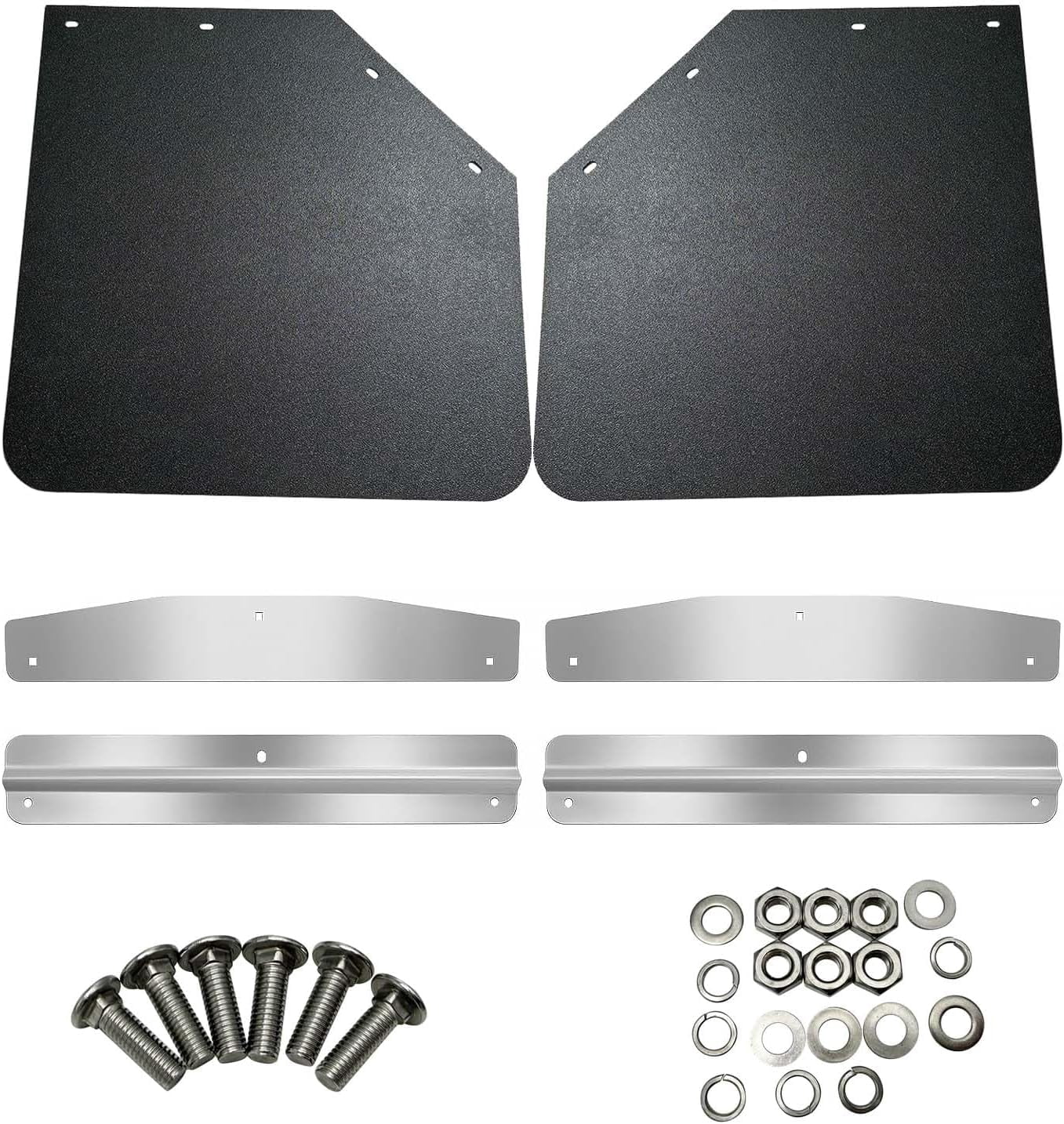 BST BSSP Pair Universal 24"x 24" Mud Flaps w/24 Wide Mudflap Weights ...