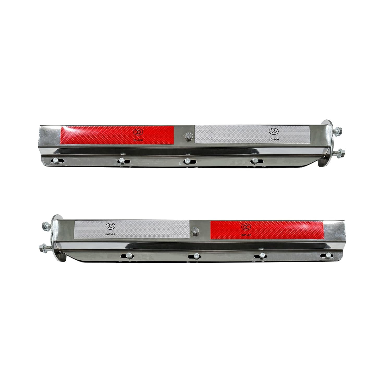 BST BSSP Pair Universal Chrome Straight Semi Truck Mud Flaps Hanger for ...