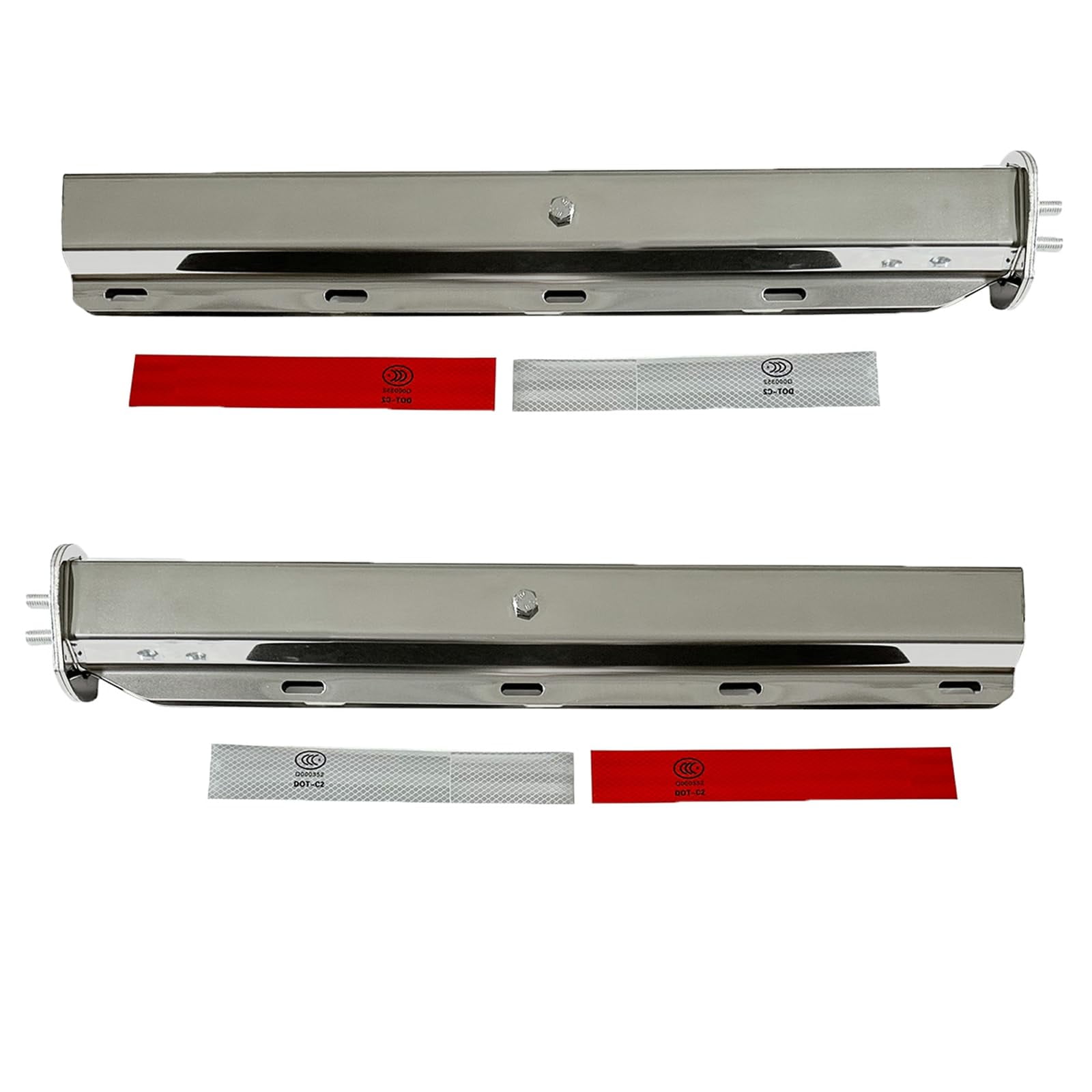 BST BSSP Pair Universal Straight Semi Truck Mud Flaps Hanger for 1-1/8 ...