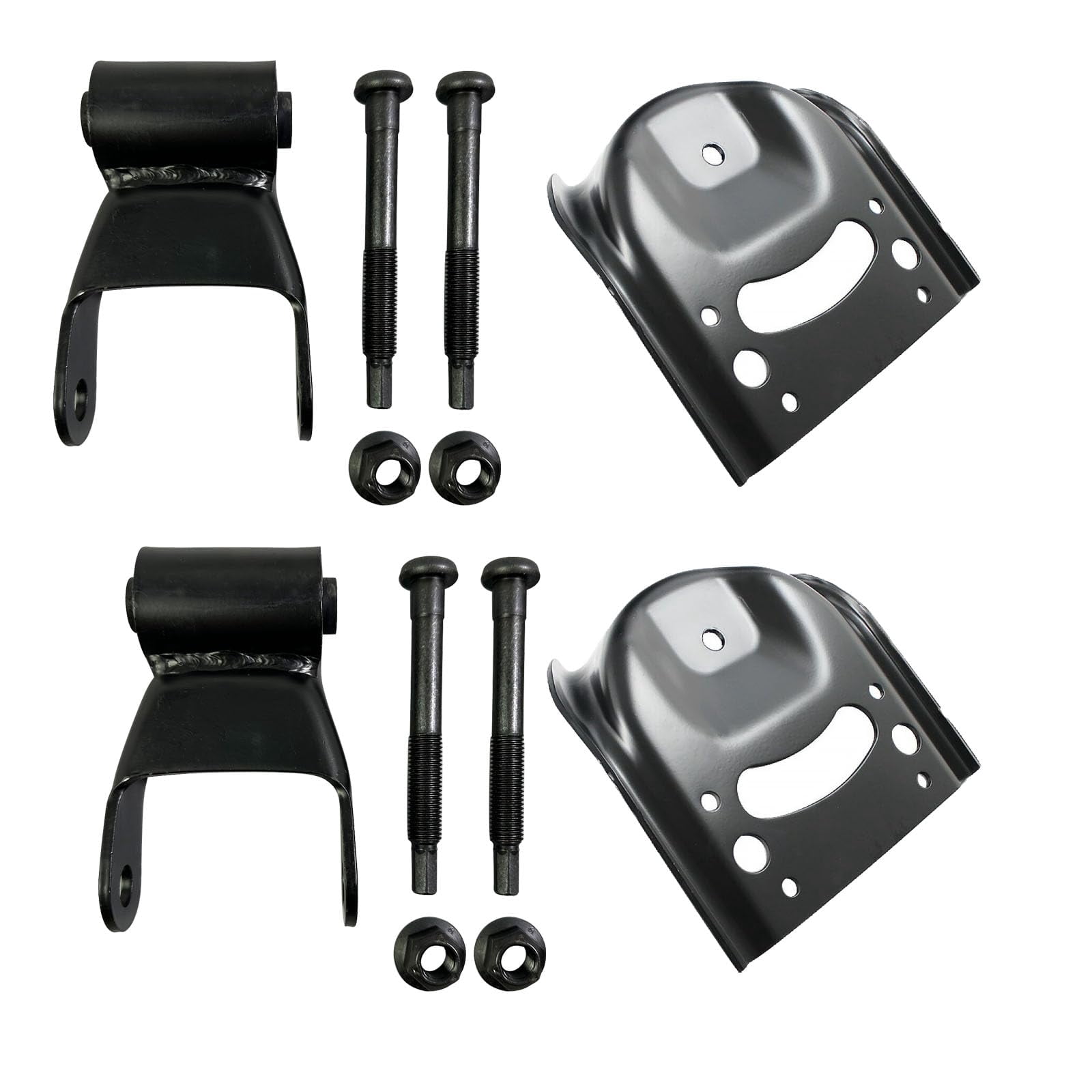 BST BSSP Rear Leaf Spring Shackle Hanger Set Compatible with 1994-2002 ...