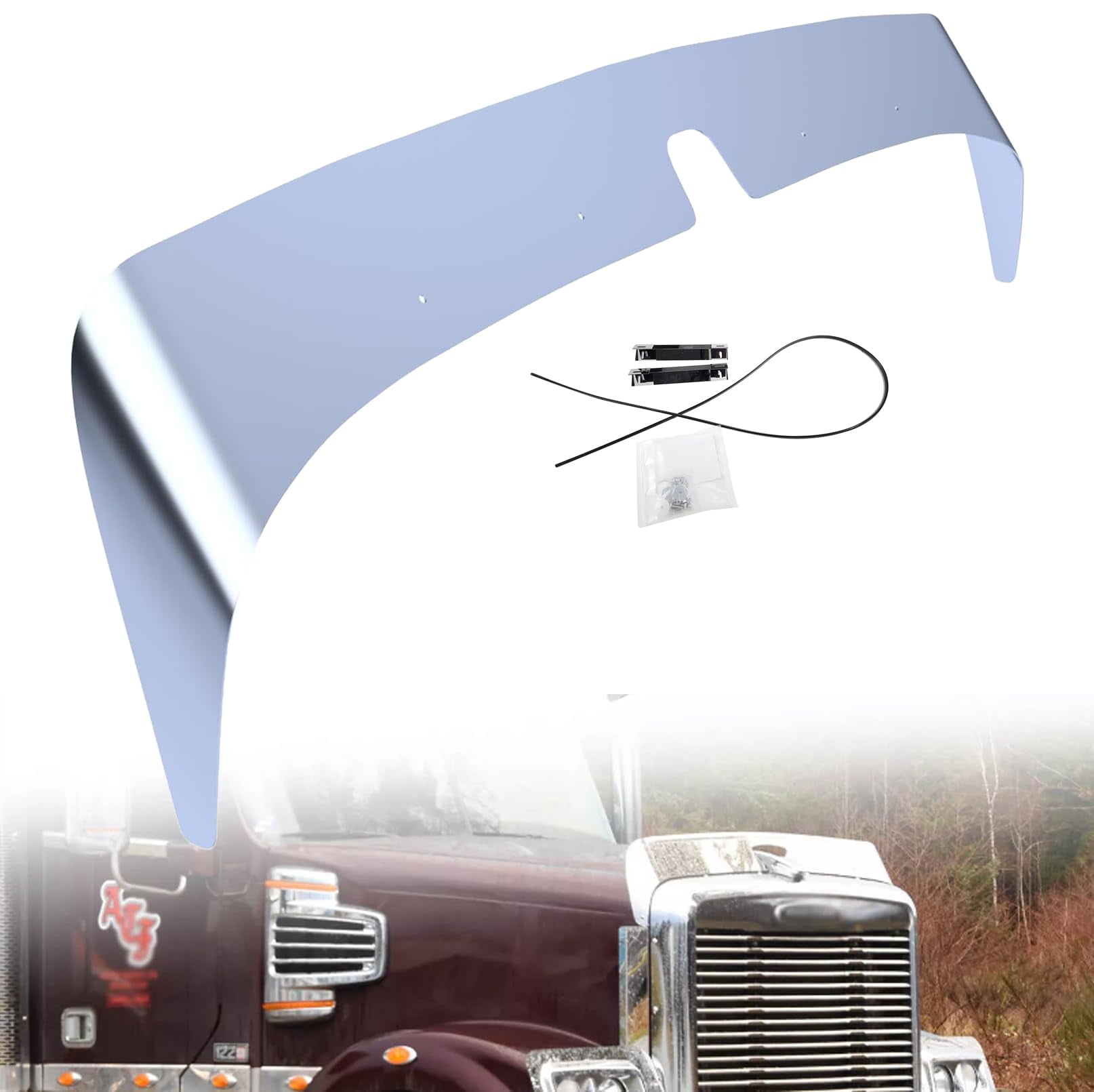 BST BSSP Stainless Steel Hood Shield Bug Deflector for 1991 ...