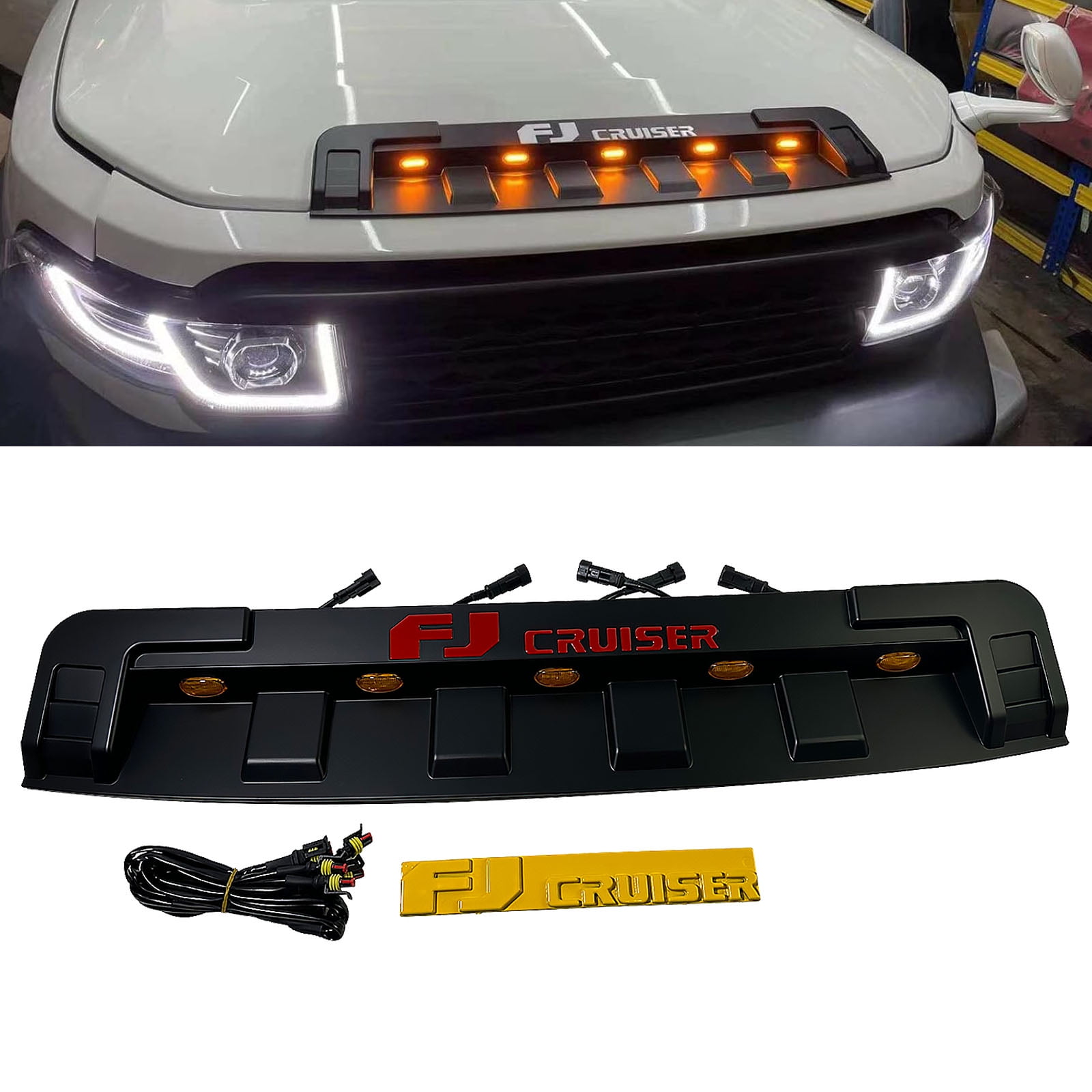 BST BSSP for 2007-2014 Toyota FJ Cruiser Front Engine Hood Air Intake ...