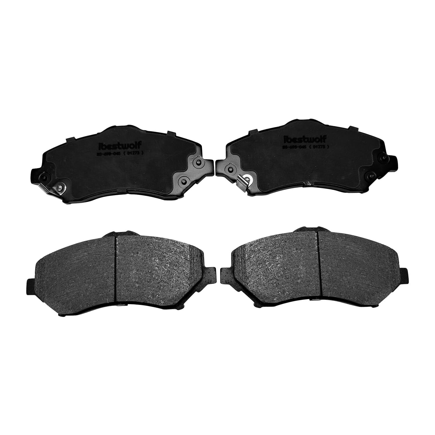 BST BSSPF Front Ceramic Brake Pads for Select Chrysler Town & Country ...