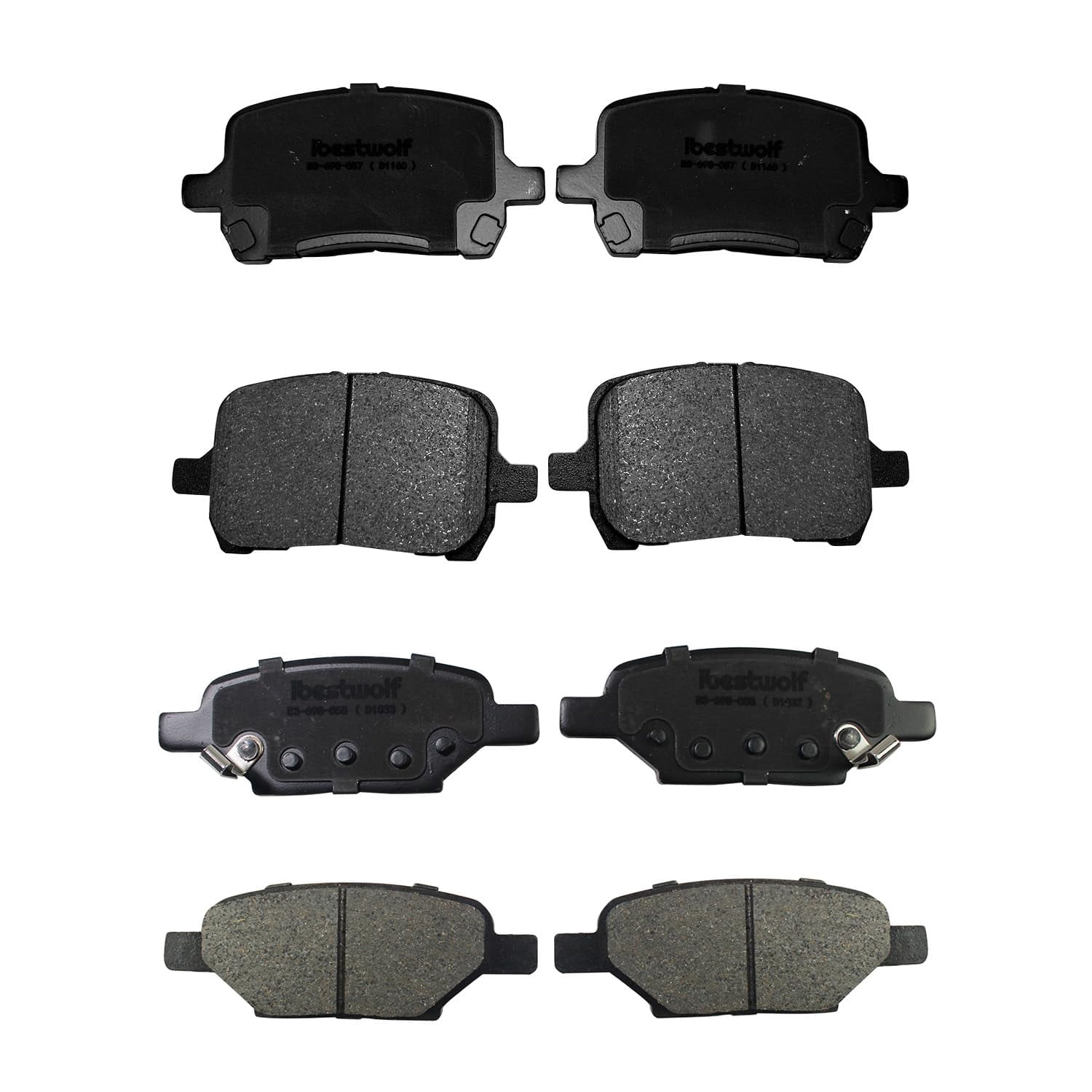 BST BSSP Front and Rear Ceramic Brake Pads for 2008 Chevy Cobalt 2004 ...