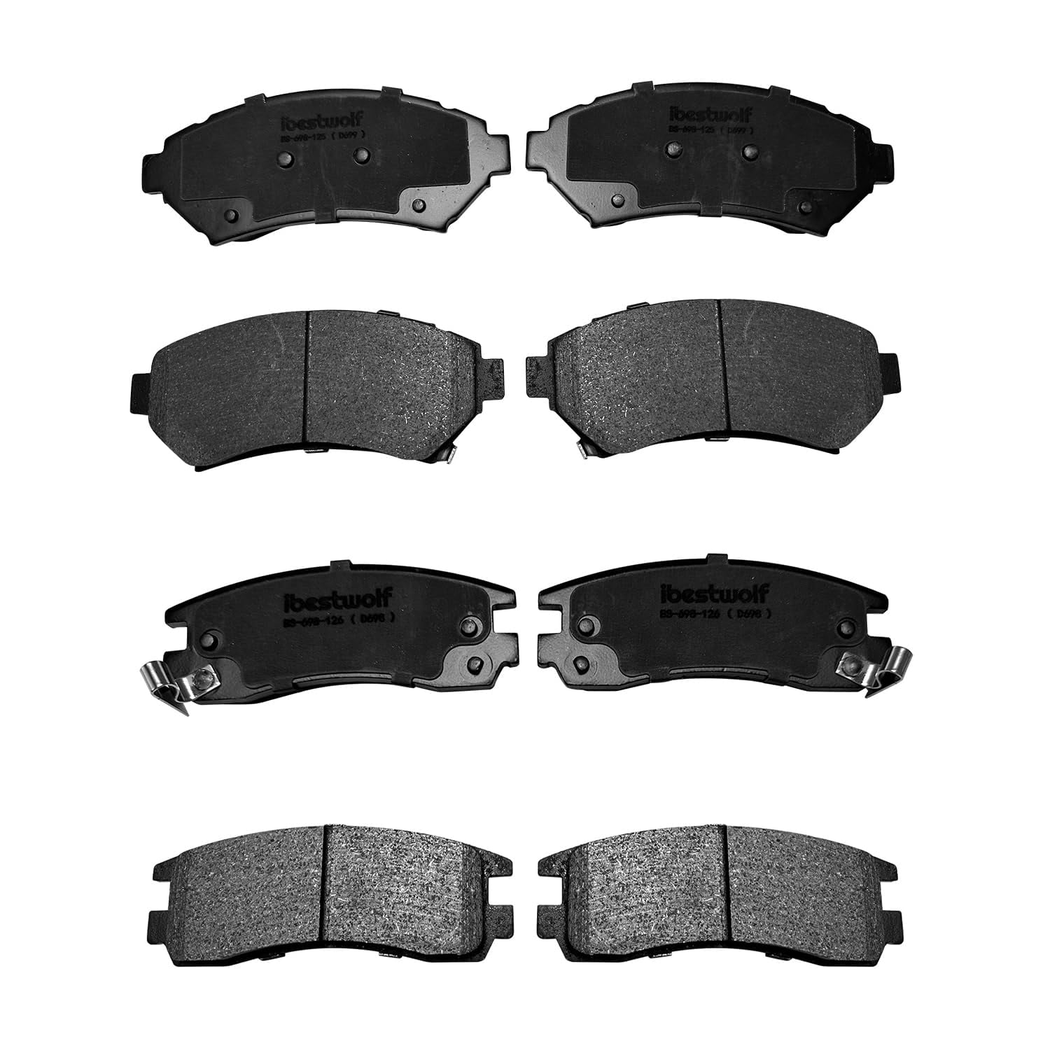 BST BSSPF Front and Rear Ceramic Brake Pads for Buick Century Lesabre ...
