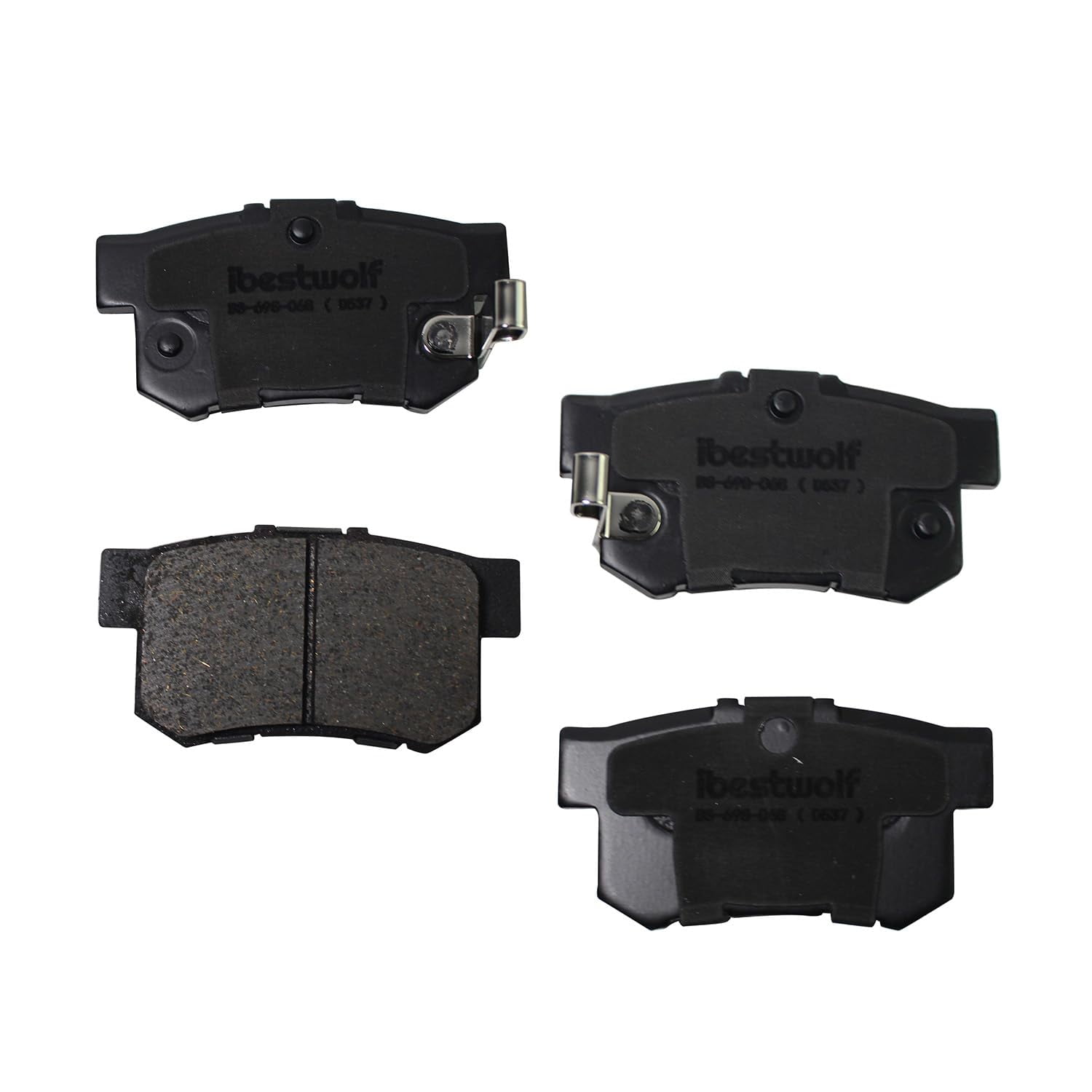 BST BSSPF Rear Ceramic Disc Brake Pads Set for Select Acura Honda ...