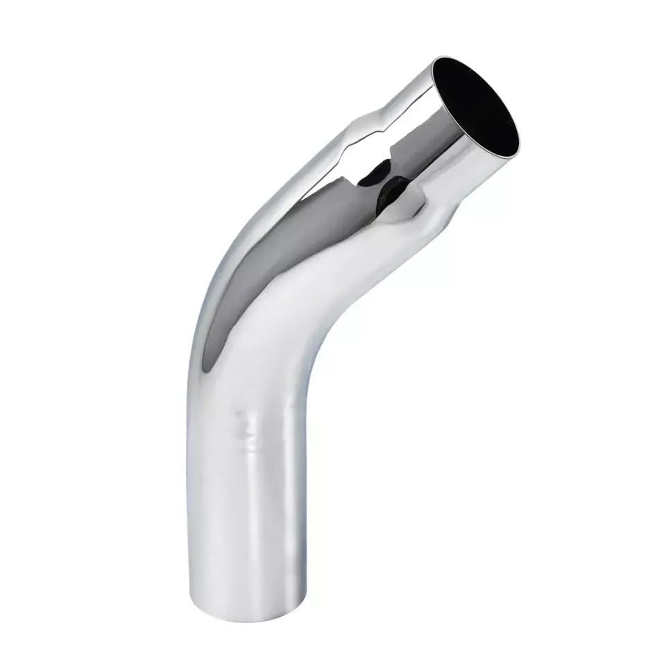 BST BSSPs Chrome Turn Down Exhaust Tip, 4.0" Inlet, 5.0" Outlet, 23 ...