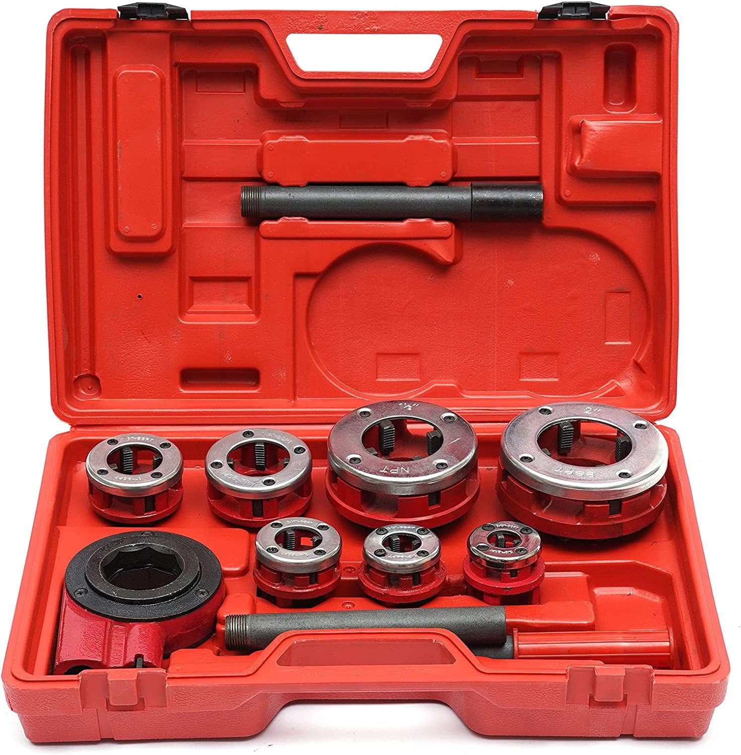 BSTP Pipe Threader Ratchet Type Kit 3/8", 1/2", 3/4",1", 1-1/4", 1-1/2 ...