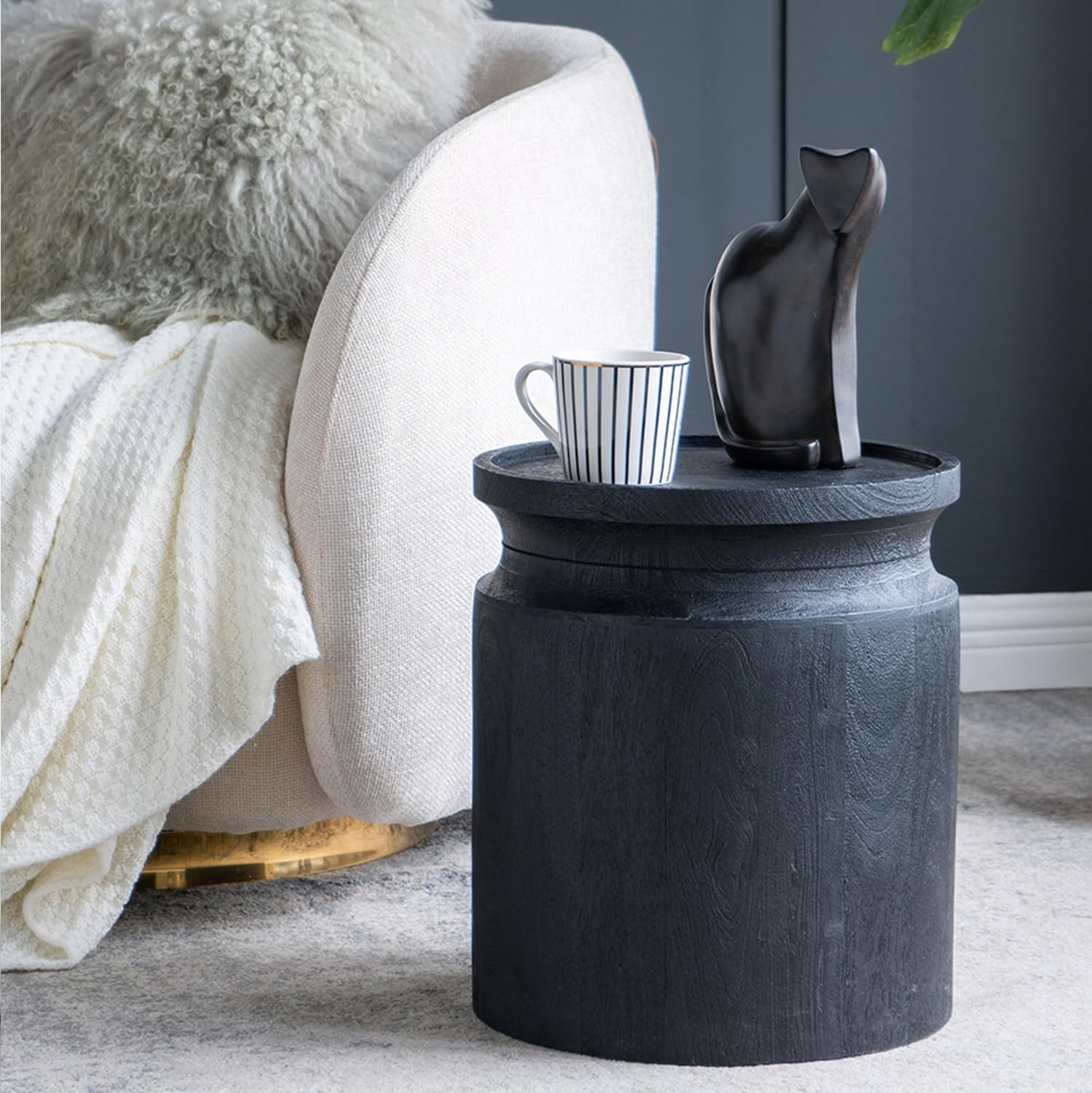 BSYEIO Round Side Table End Table Small Drink Table for Small Spaces ...