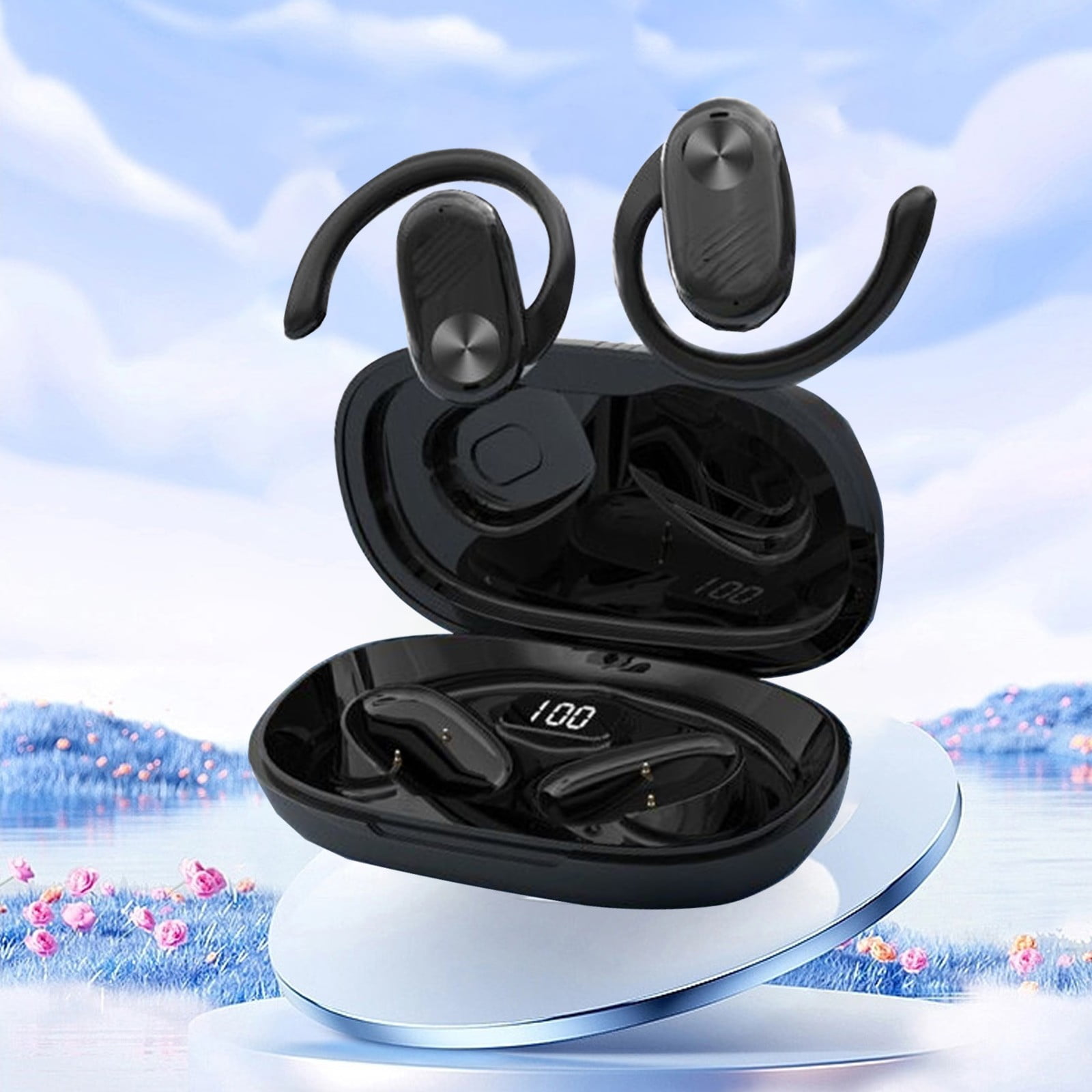 BT-07 Ear Mounted Bluetooth, HiFi High Sound Quality, 5.3, Long Range ...
