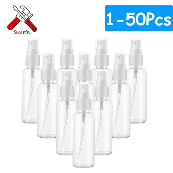 BT 100/60/30/10ml Empty Refillable Bottles Mini Clear Spray Bottles ...