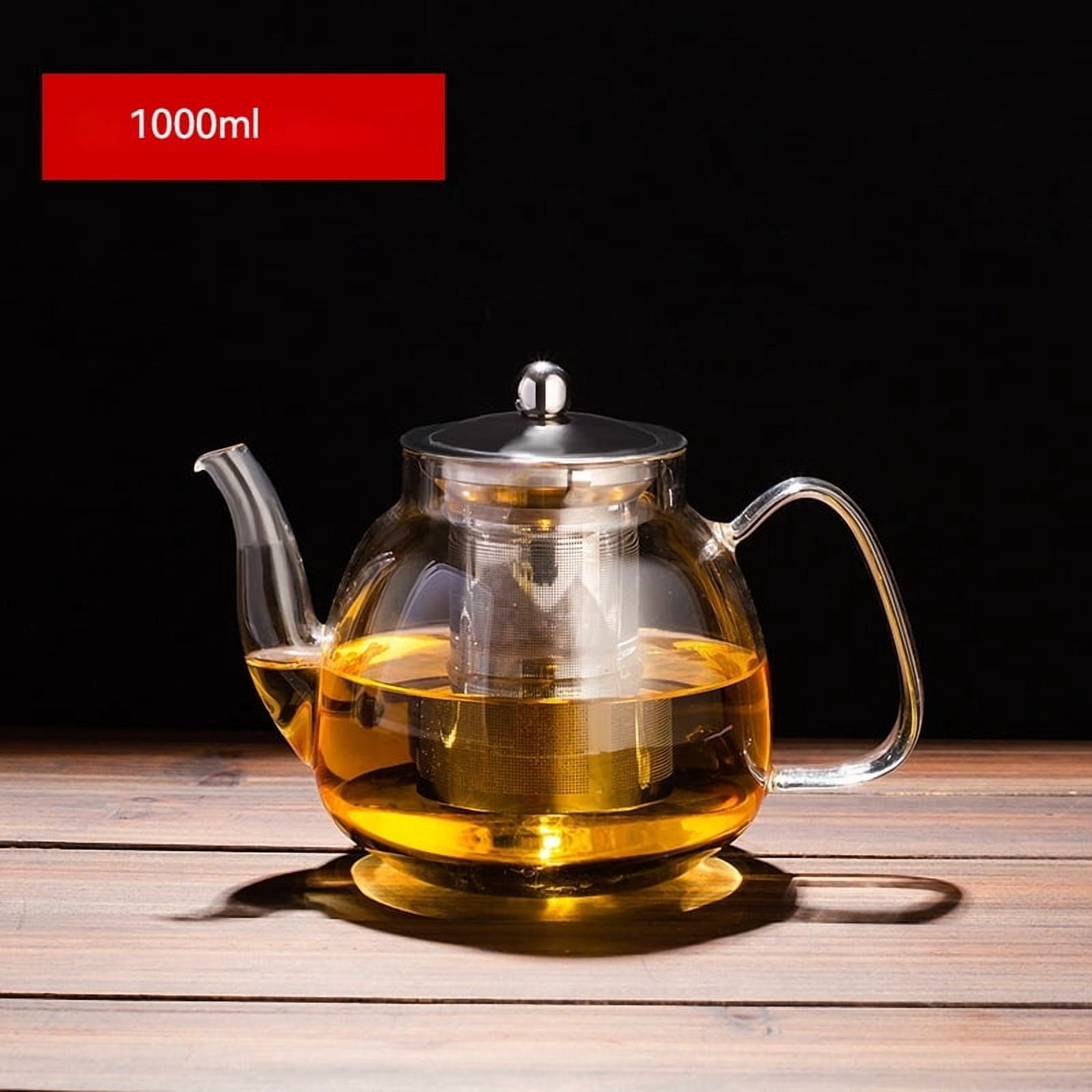 BT 1000ML Transparent Glass Teapot Household Puer Tea Pot Tools Set ...