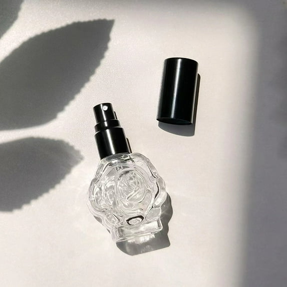 BT 10pcs Perfume Bottle 10ML Glass Spray Mini Rose Shape Bottle Empty ...