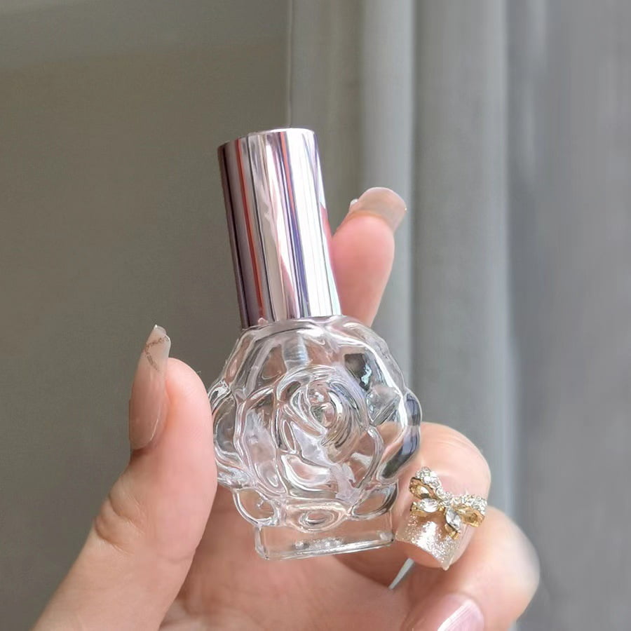 BT 10pcs Perfume Bottle 10ML Glass Spray Mini Rose Shape Bottle Empty ...