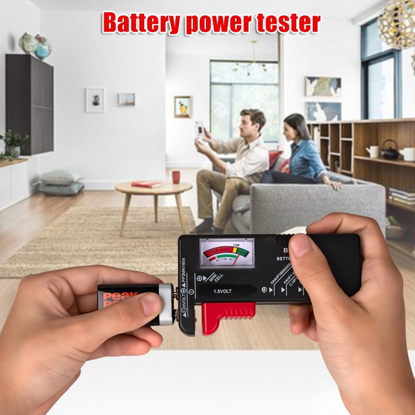 BT-168 Battery Tester Universal Battery Checker for AA AAA C D 9V 1.5V ...