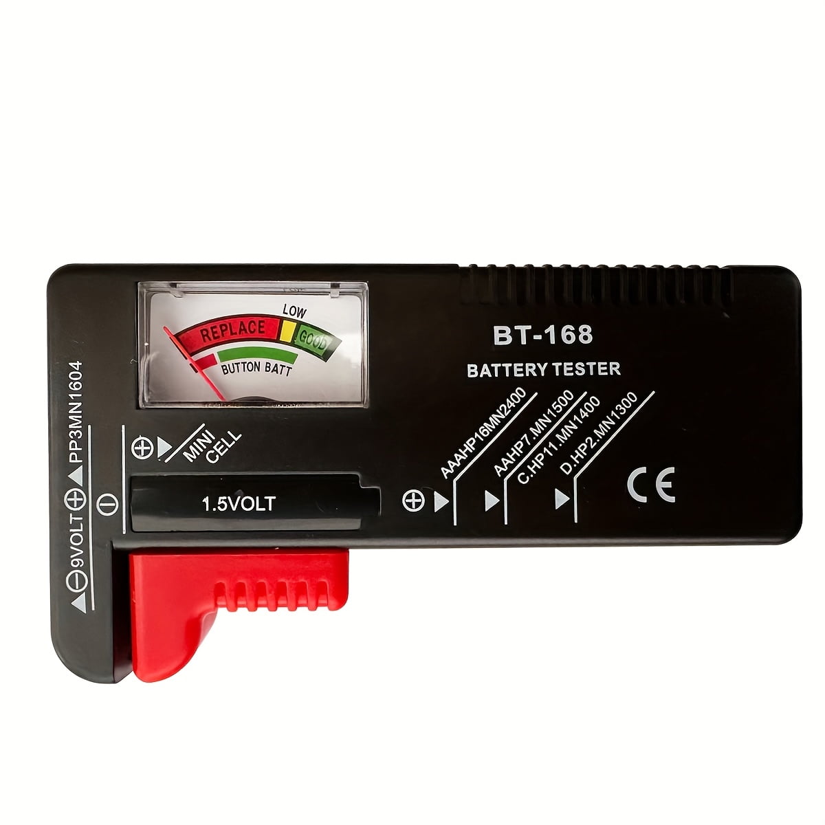 BT-168 Universal Battery Tester - Quickly Check AA/AAA/C/D/9V/1.5V ...