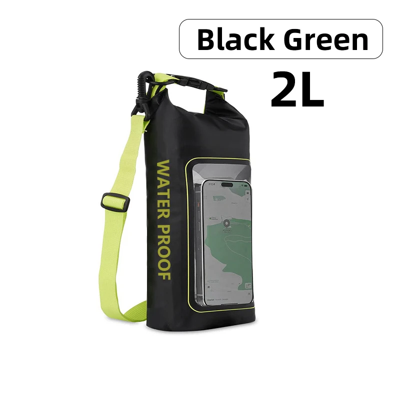 BT 2L/5L Dry Bag Touch Screen Swimming Waterproof PVC Bag Rafting ...
