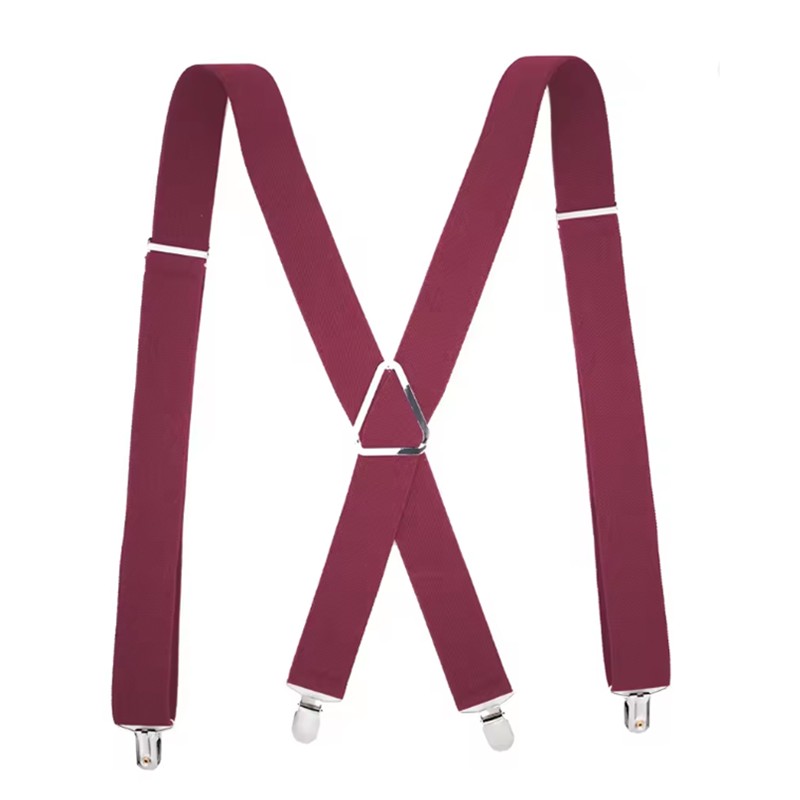BT 3PCS Elastic Polyester Suspenders Men 4 Clips Vintage Men's Women ...