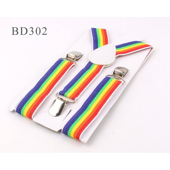 BT 3PCS New Adjustable Kids Suspenders Elastic Striped Suspender Candy ...