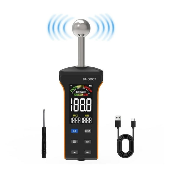 BT-5000T Pinless Wood Moisture Meter - Non-Contact Digital Humidity ...