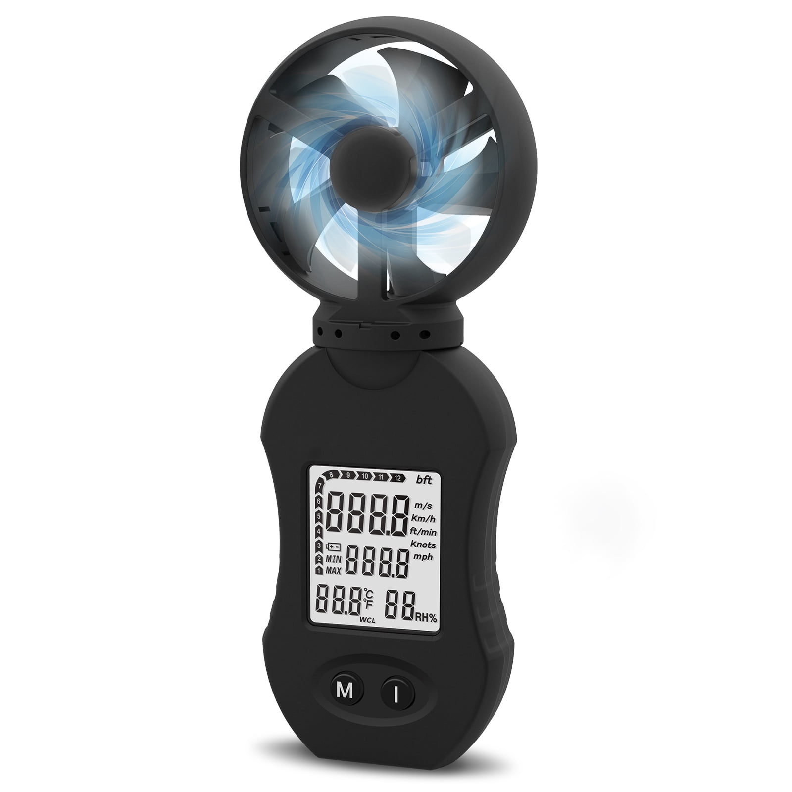 BT-877 Digital Anemometer for Wind Speed, Temperature, Humidity ...
