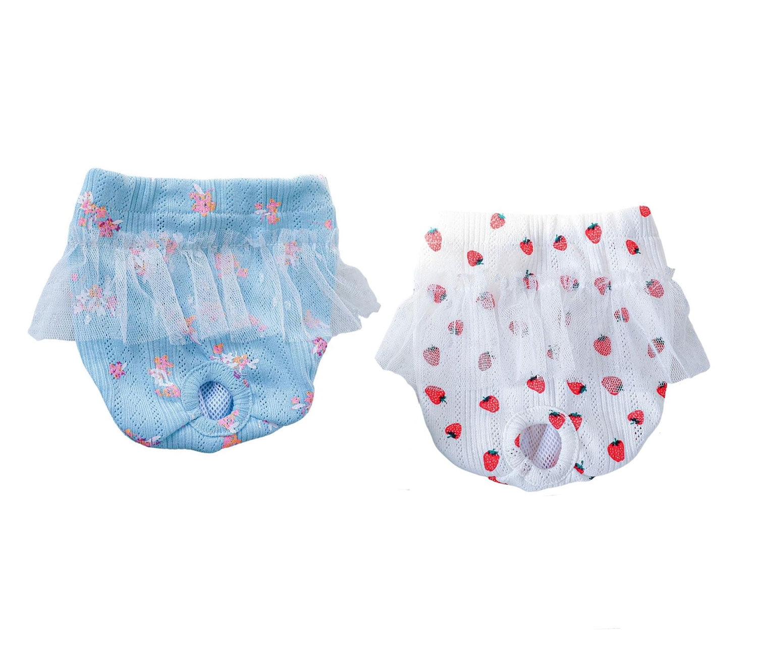 2 Pack Dog Diapers for Female,Waterable Reusable Premium Wrap Pants for ...